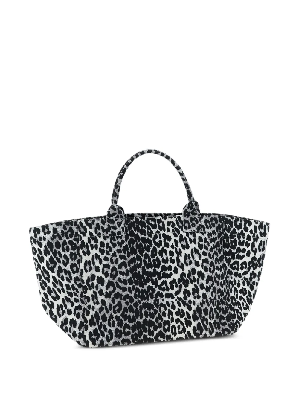 GANNI Leopard Sequin XXL Appliqué Tote Bag | Black | FARFETCH UK