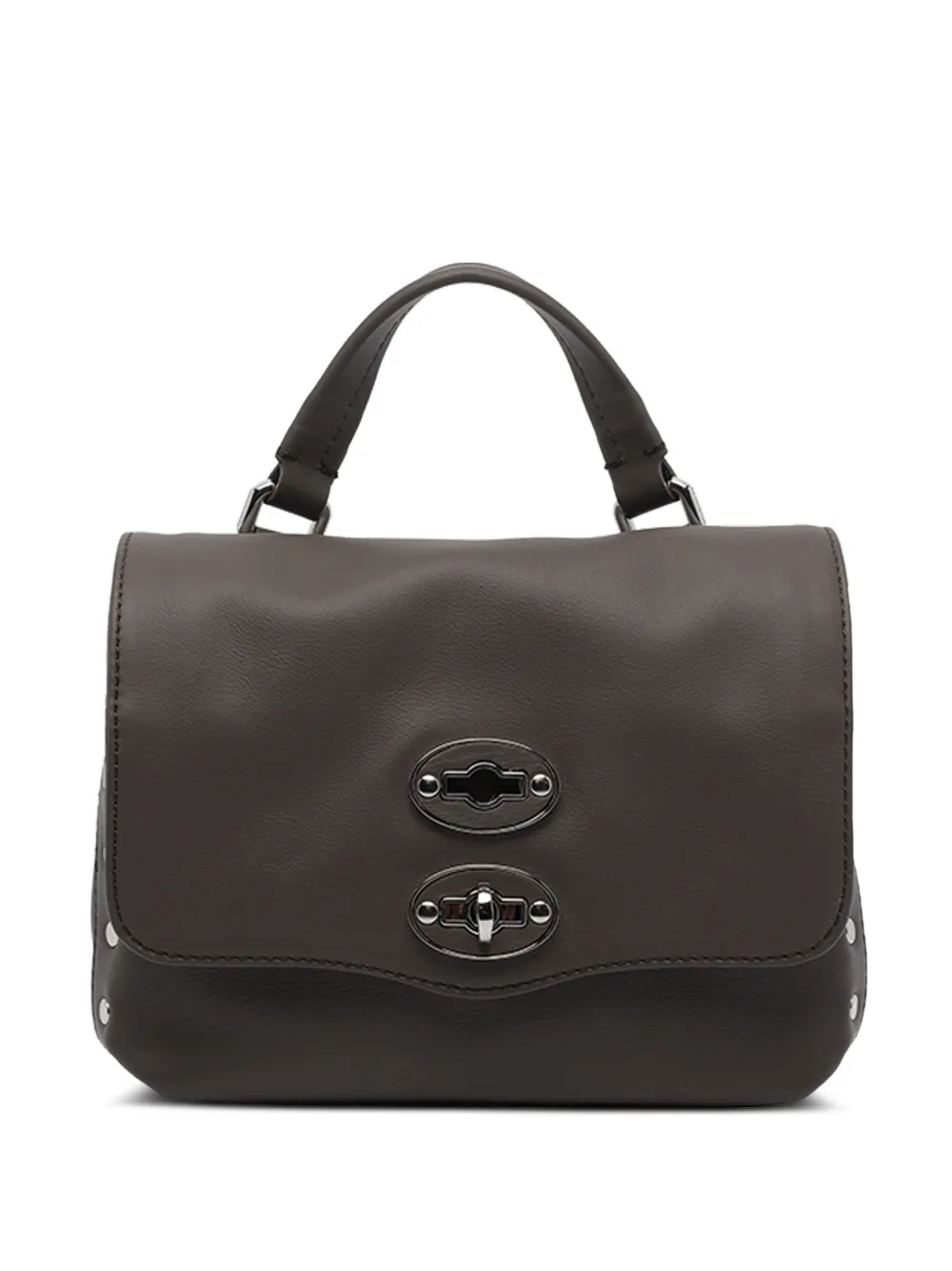 Zanellato Postina turn-lock-closure Tote Bag | Brown | FARFETCH AU