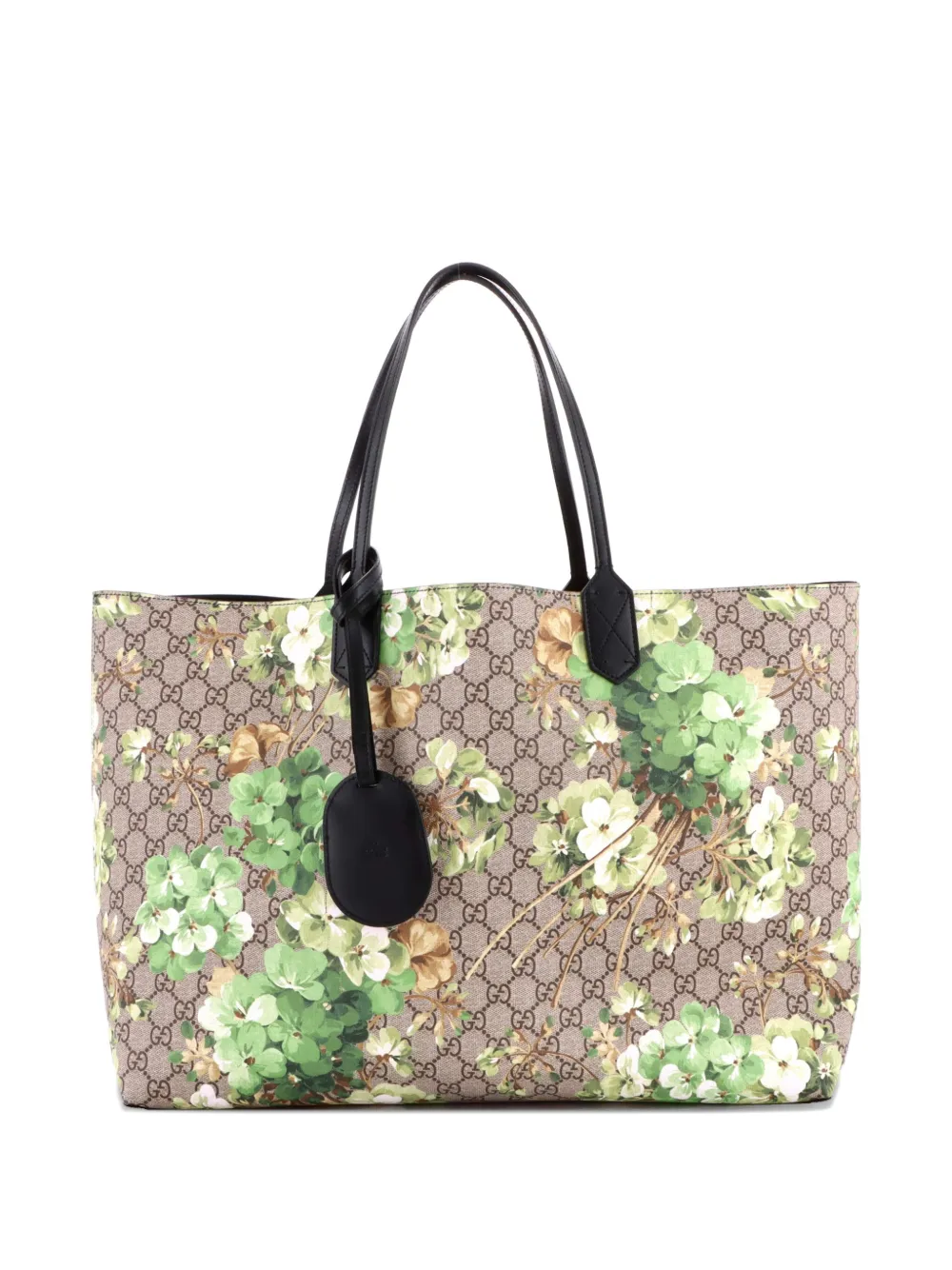 Gucci Pre-Owned Reversible Blooms GG Print Leather Large Tote Bag ...