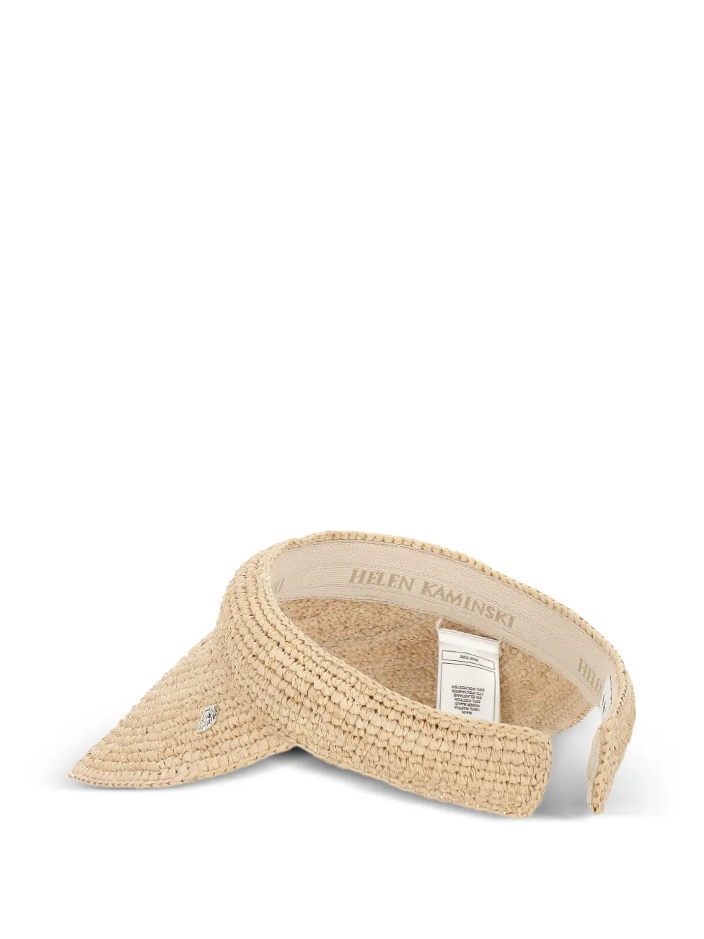 Helen Kaminski Woven Visor | Neutrals | FARFETCH AU
