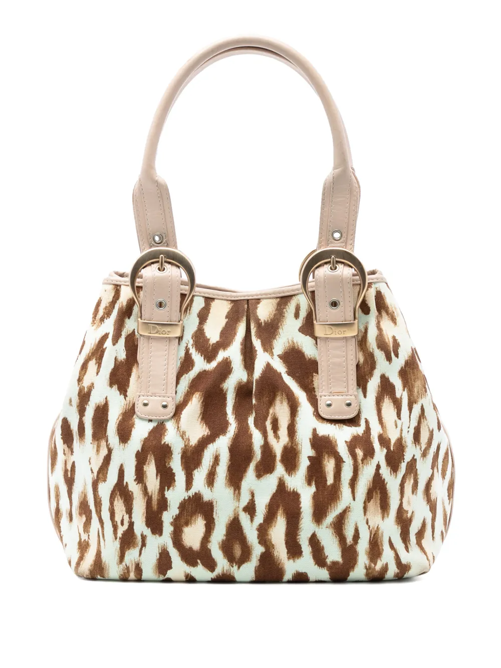 Christian Dior Pre-Owned 2007 Canvas Leopard Print Saint Tropez Tote ...