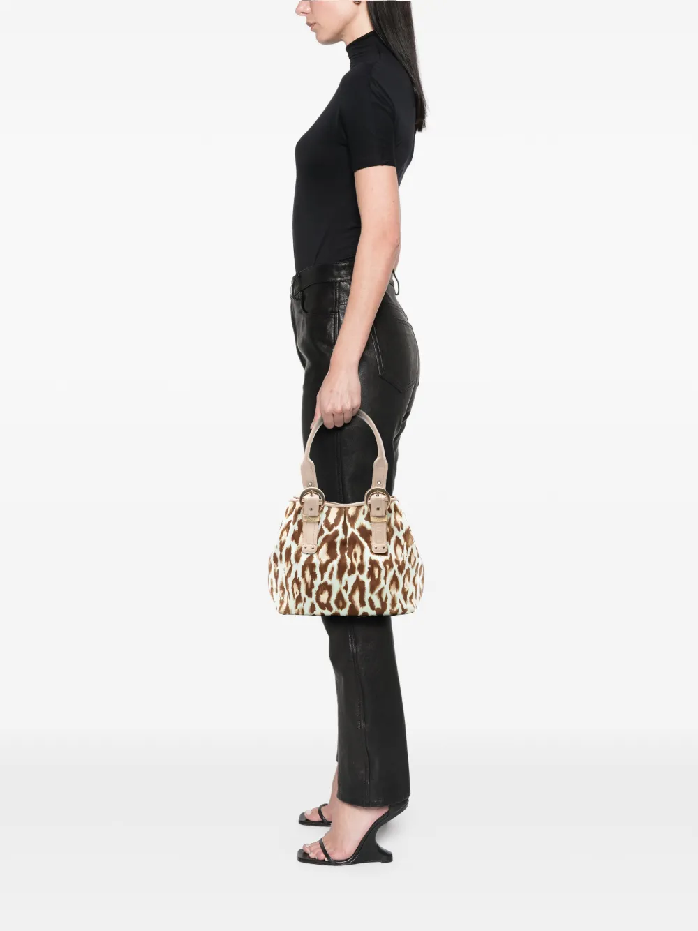 Christian Dior Pre-Owned 2007 Canvas Leopard Print Saint Tropez Tote ...
