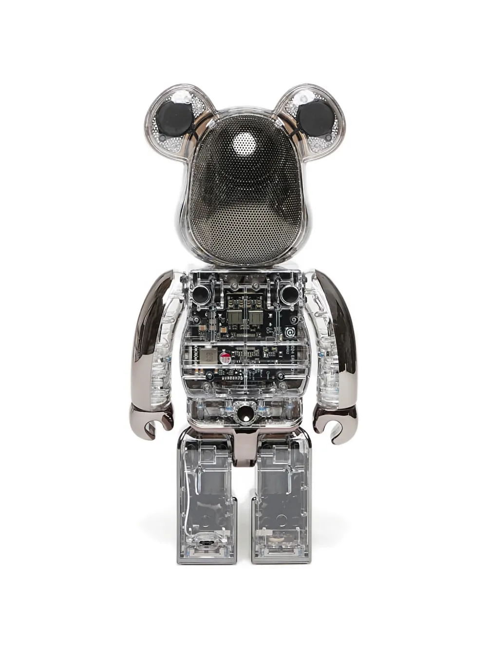 MEDICOM TOY BE@RBRICK Audio 400% Chrome Bluetooth Speaker | Silver ...