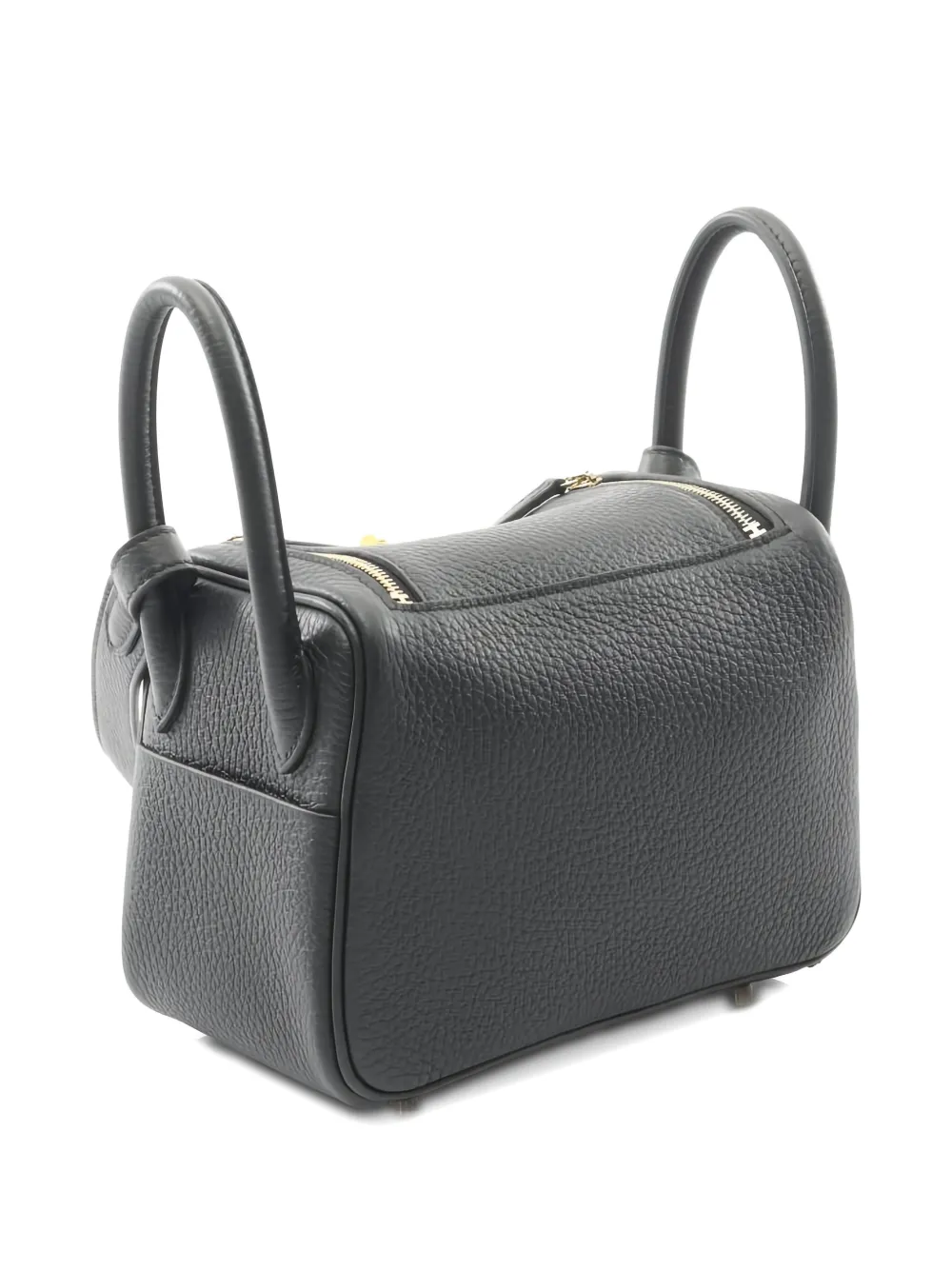 Hermès Pre-Owned 2025 Mini Lindy Leather Tote Bag | Black | FARFETCH ZA