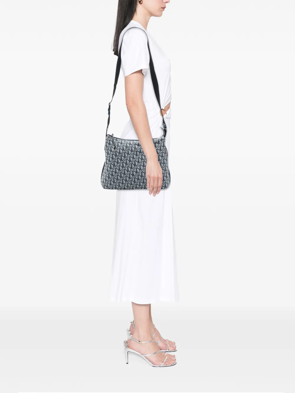 Christian Dior Pre-Owned 2003 Diorissimo Trotter Canvas Crossbody Bag ...