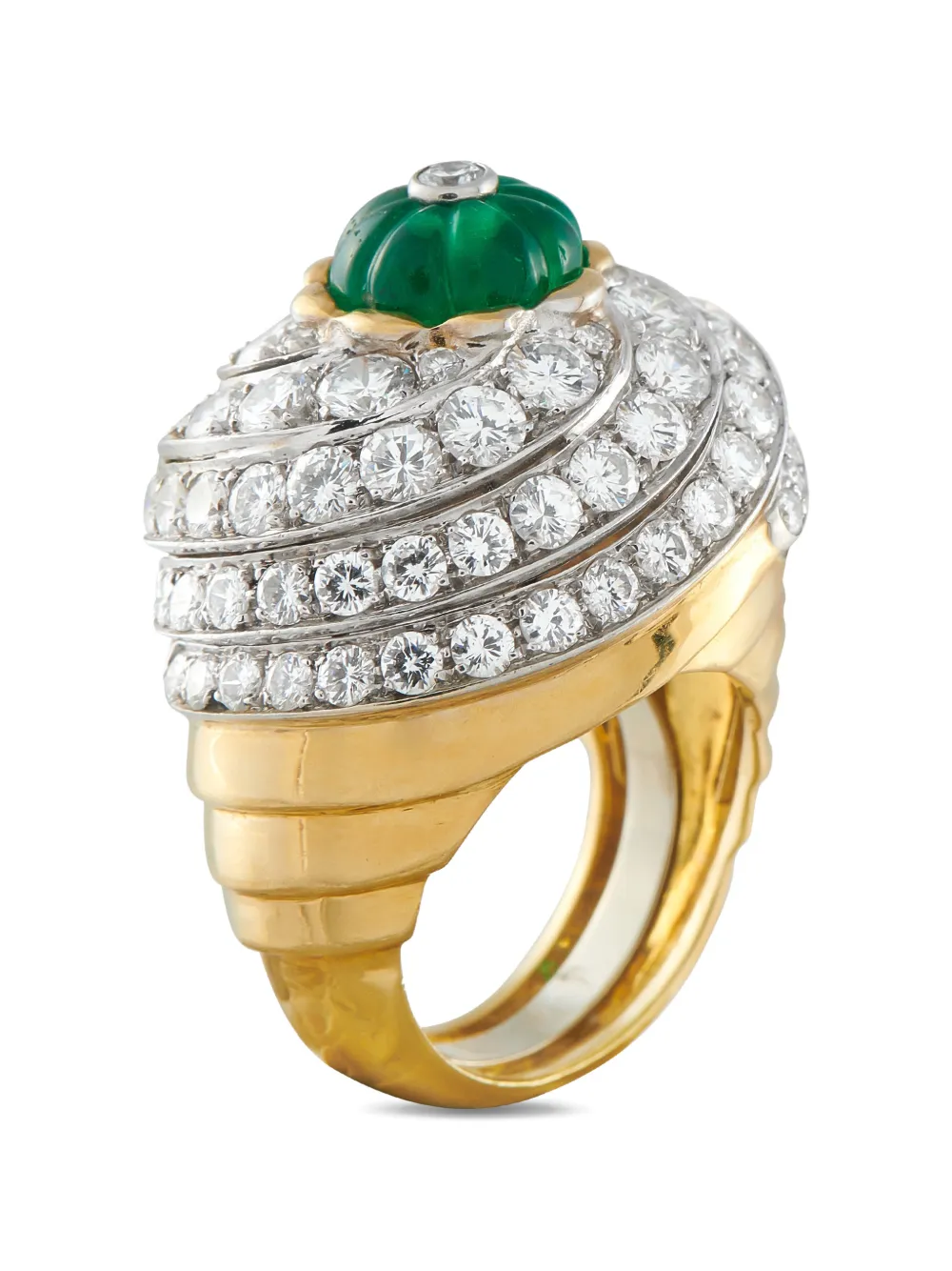 David Webb Diamond Emerald Ring | Gold | FARFETCH