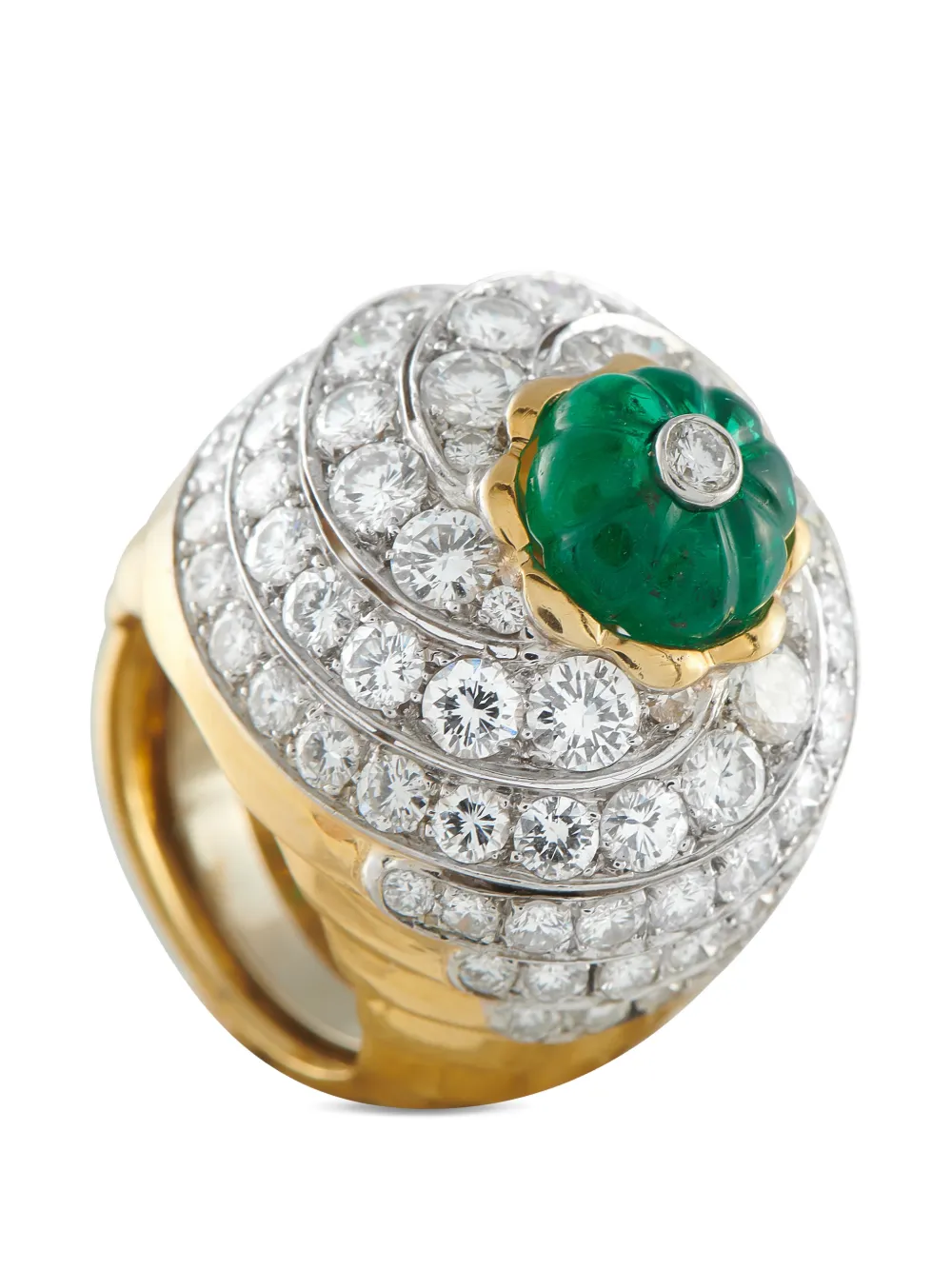 David Webb Diamond Emerald Ring | Gold | FARFETCH