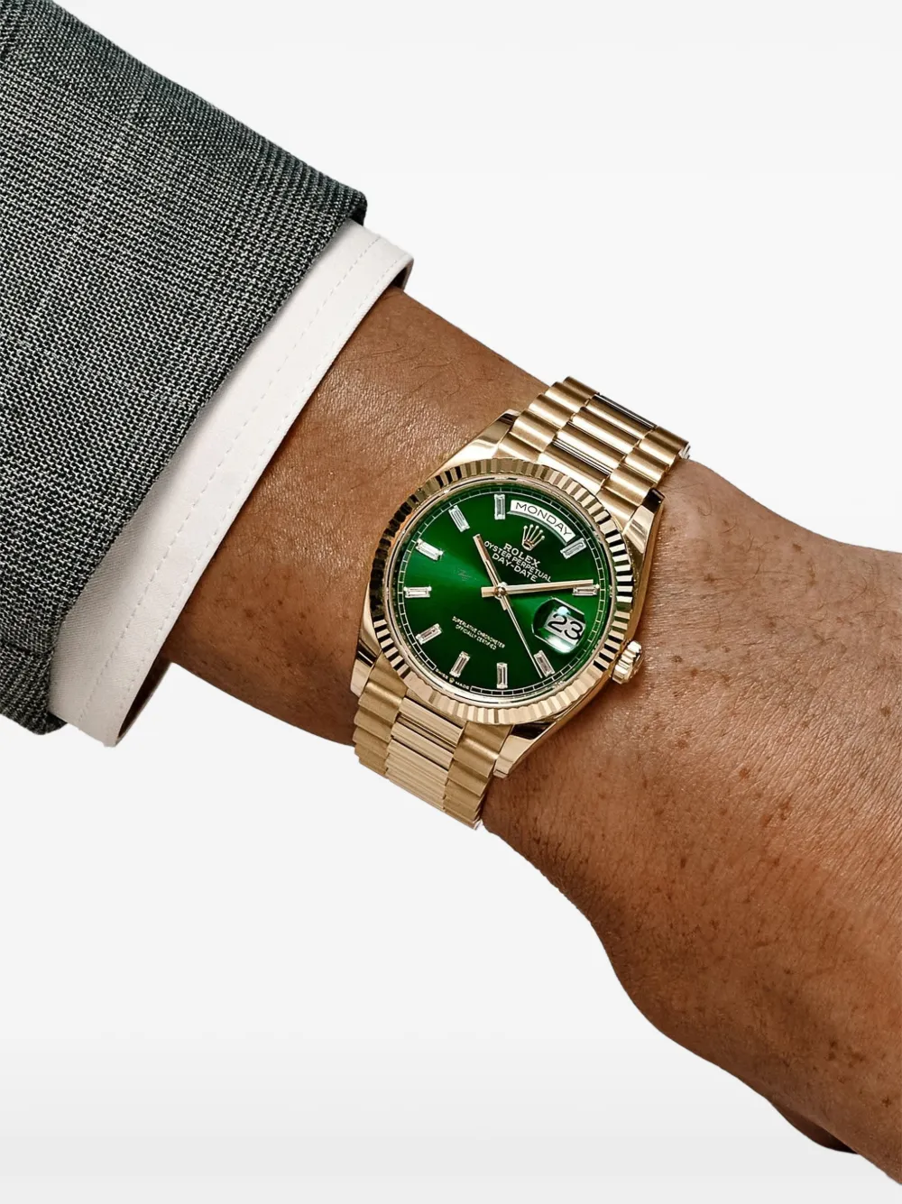Rolex 2025 Day-Date Fluted Bezel 36mm Watch | Gold | FARFETCH AU
