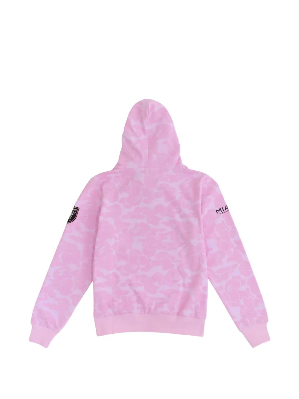 A BATHING APE® x BAPE Inter Miami CF Camo Hoodie | Pink | FARFETCH