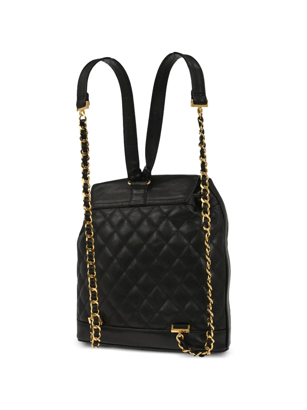 CHANEL Pre-Owned 1992 caviar-leather Backpack | Black | FARFETCH