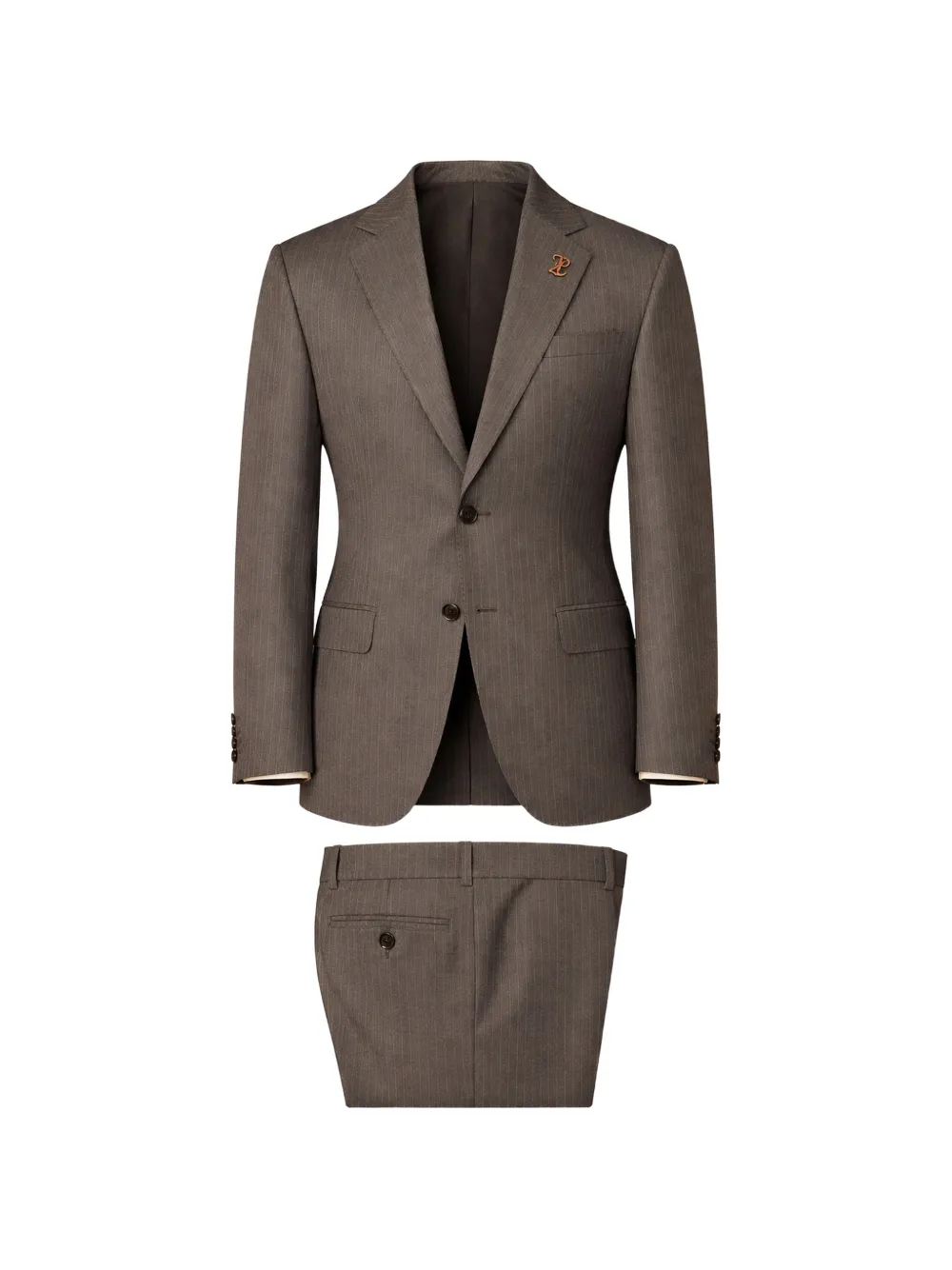Pal Zileri pinstripe-pattern single-breasted Suit | Grey | FARFETCH