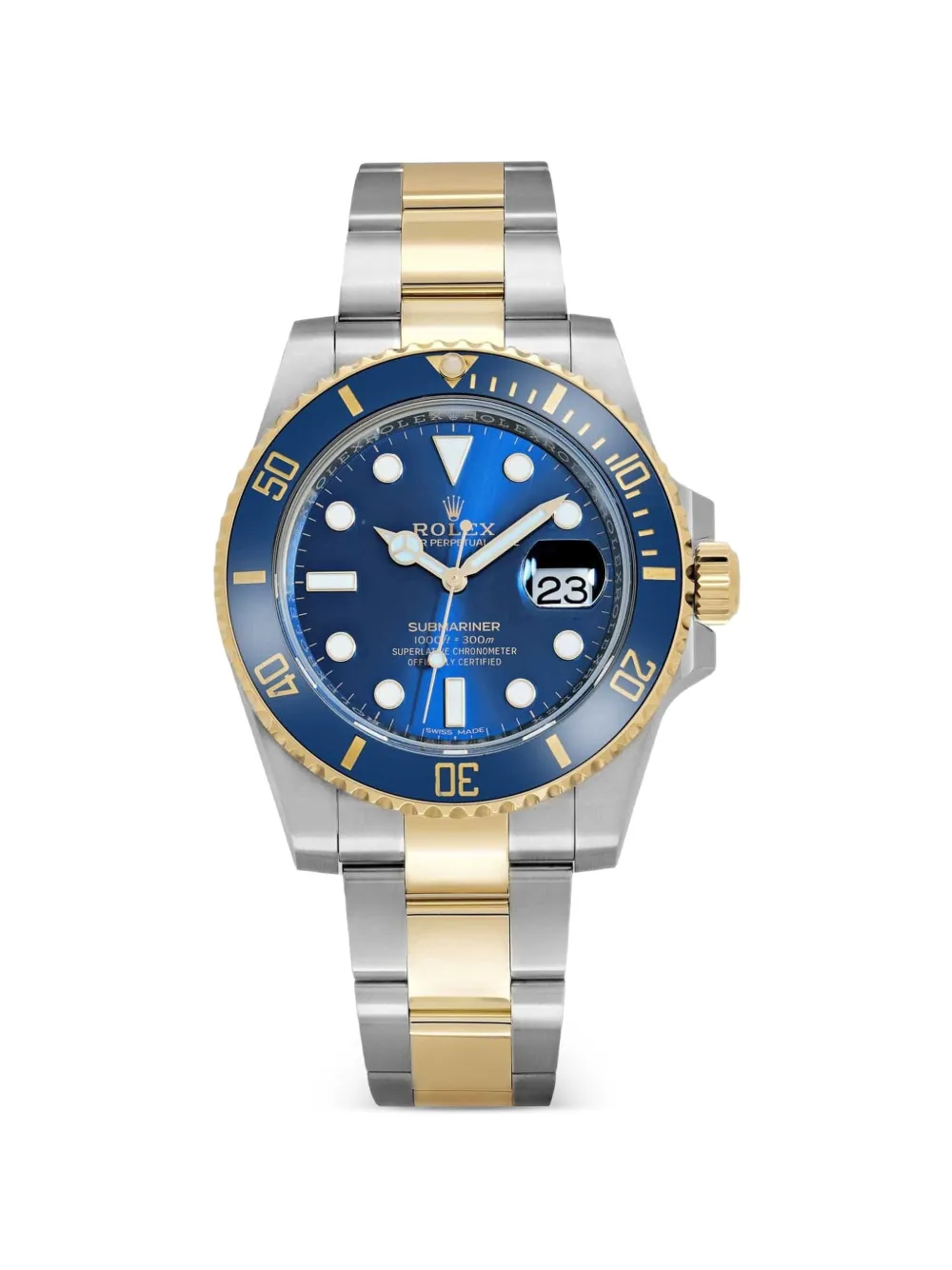 Rolex 2025 Submariner Date Yellow Gold Blue Dial 41mm Watch | Blue ...