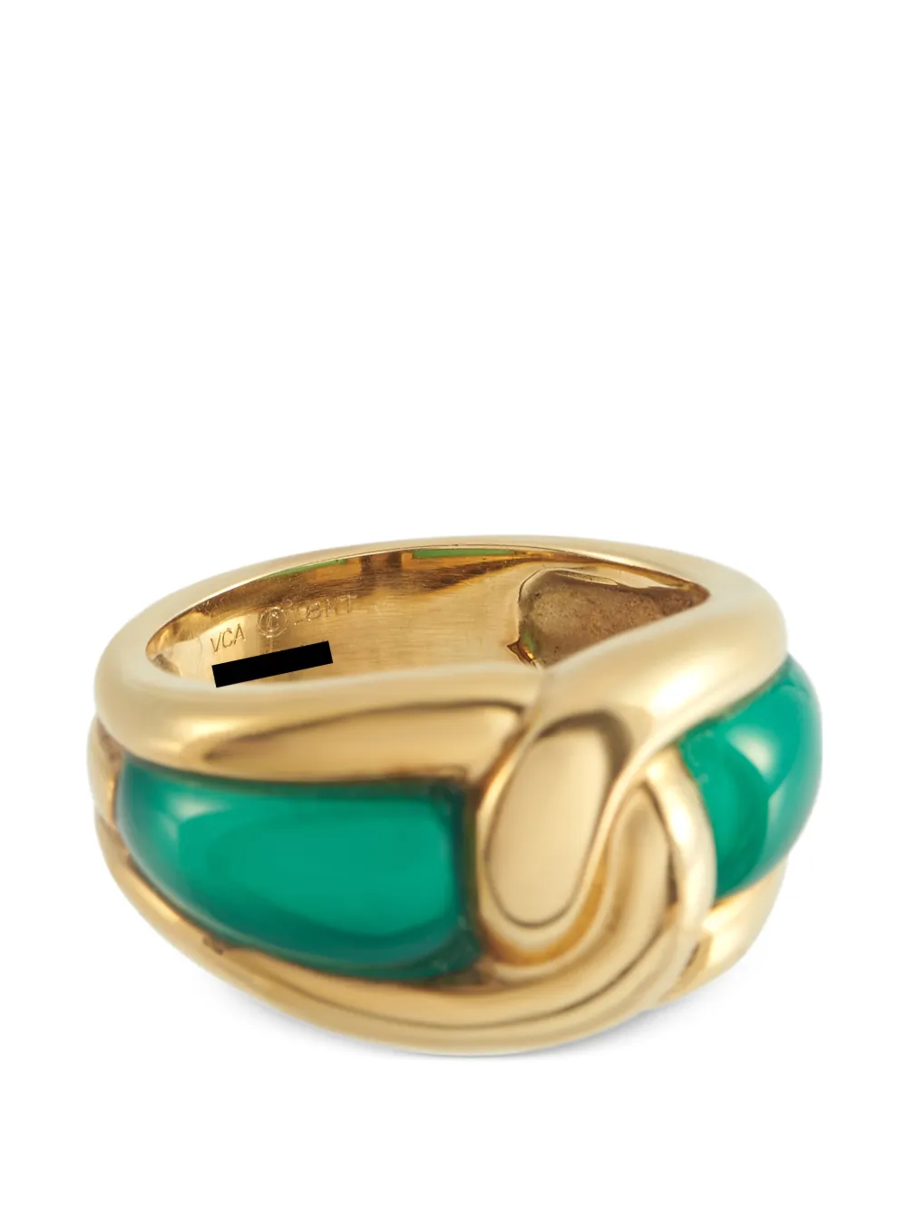 Van Cleef & Arpels Vintage Chalcedony Yellow Gold Ring | Gold | FARFETCH AU