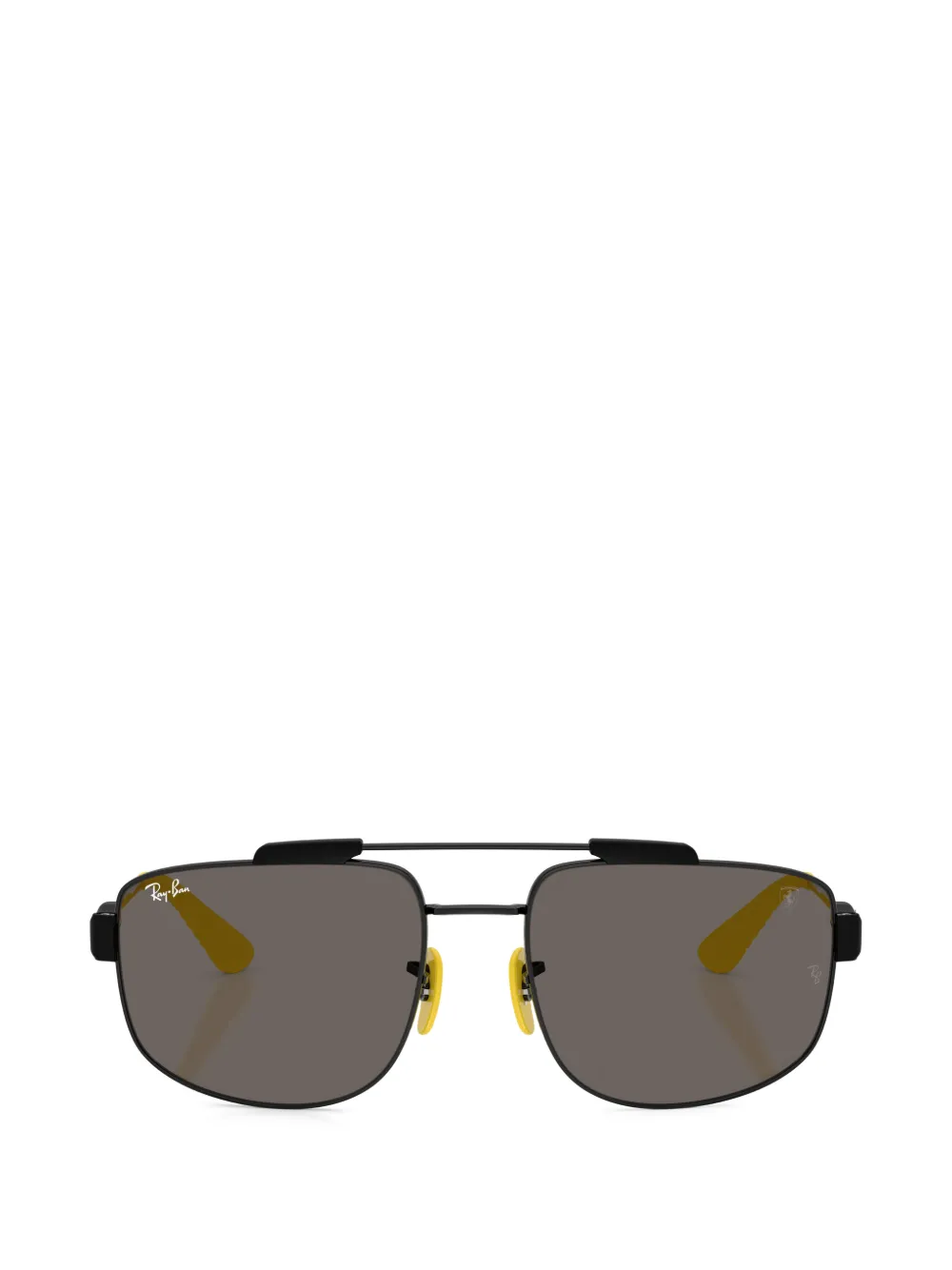 Ray-Ban x Scuderia Ferrari rectangle-frame Sunglasses | Black | FARFETCH