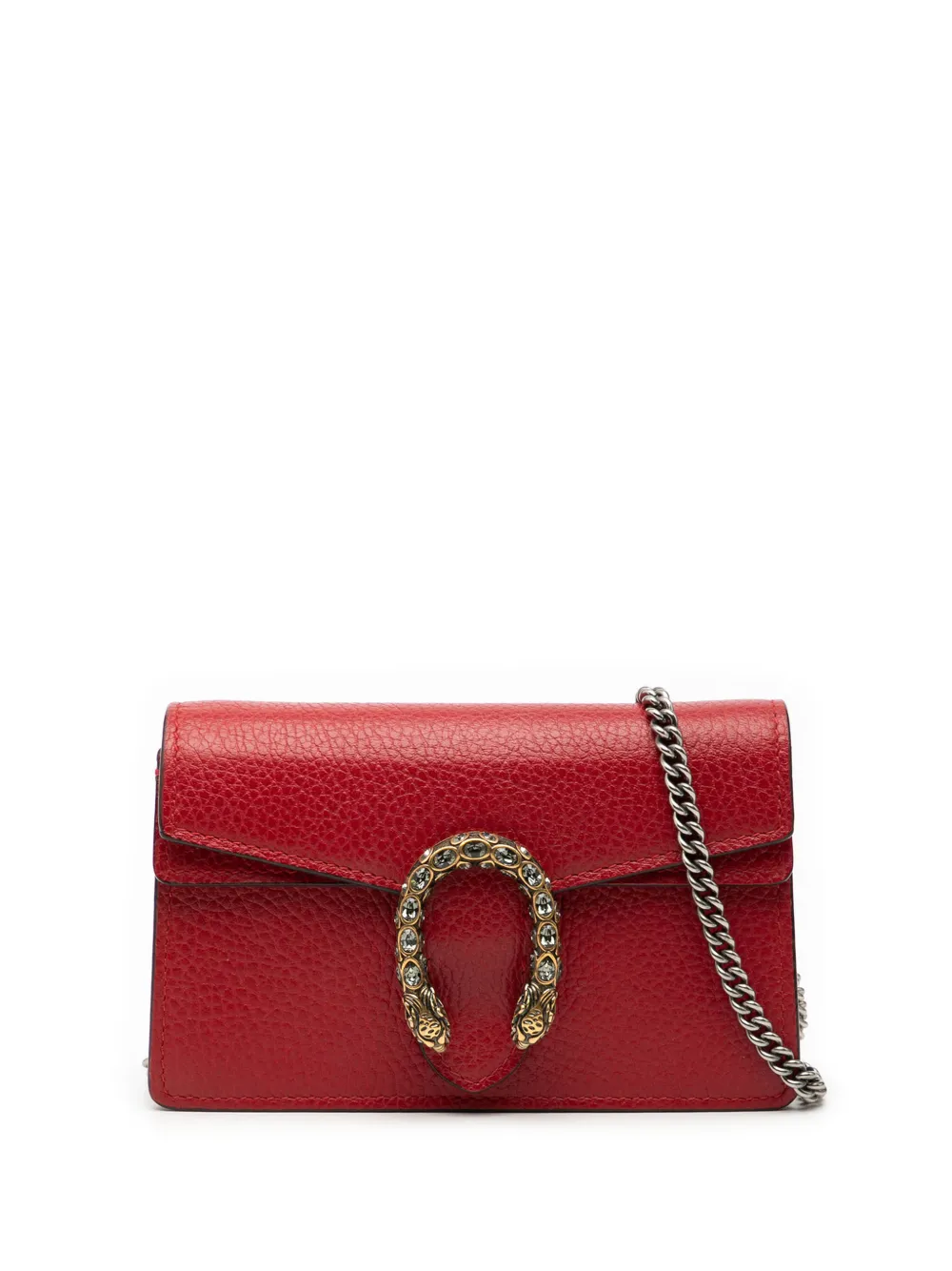 Gucci Pre-Owned 2016-2026 Mini Leather Dionysus Crossbody Bag | Red ...