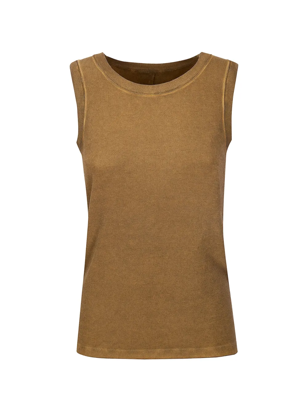 Uma Wang Ti Ribbed Top | Brown | FARFETCH AU