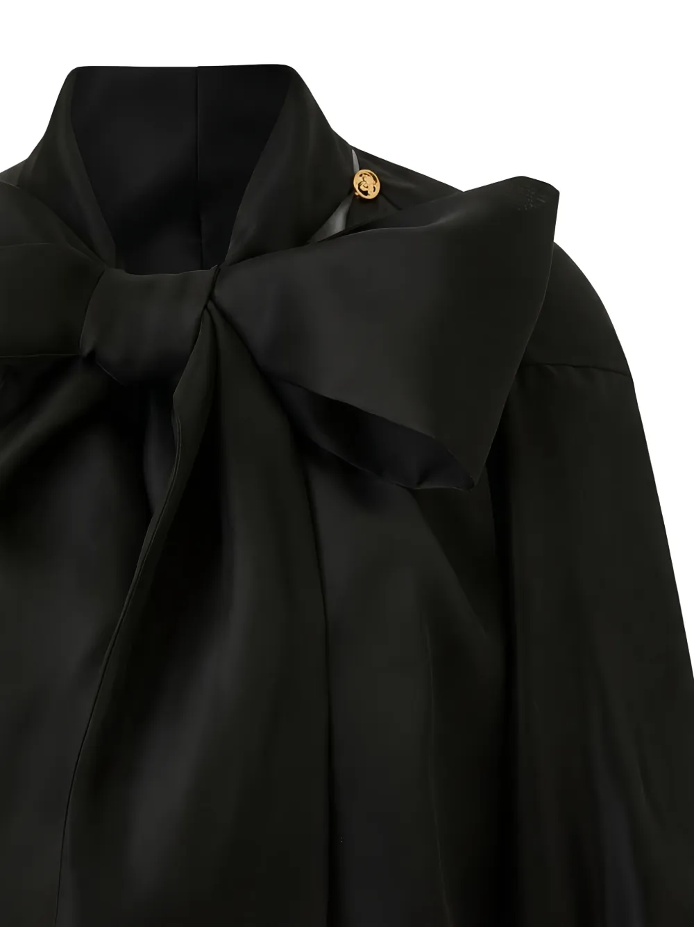 Edward Achour Paris Bow Blouse | Black | FARFETCH
