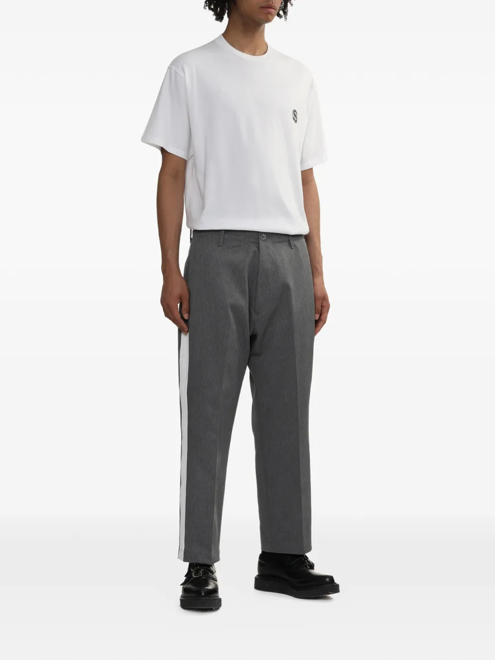 Sequel Side Stripe Trousers | Grey | FARFETCH