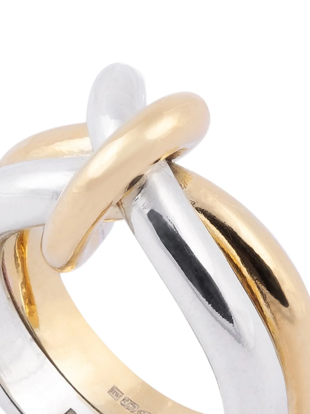 NORMA JEWELLERY XL Hydra knot-detail Ring | Silver | FARFETCH