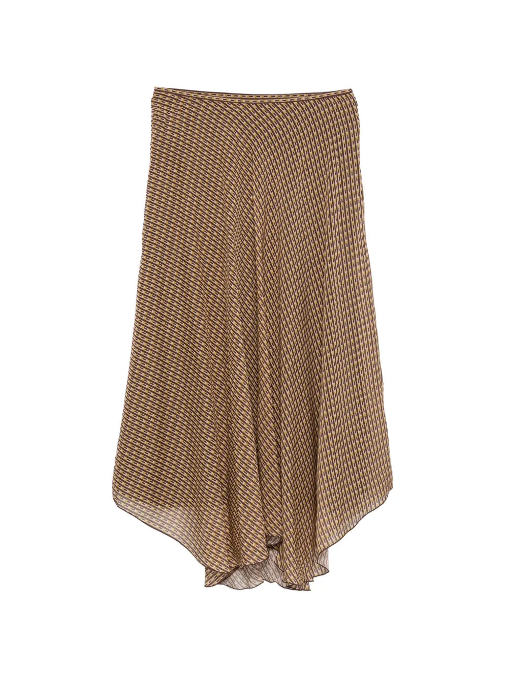 SIR. Cooper geometric-pattern Maxi Skirt | ブラウン | FARFETCH JP