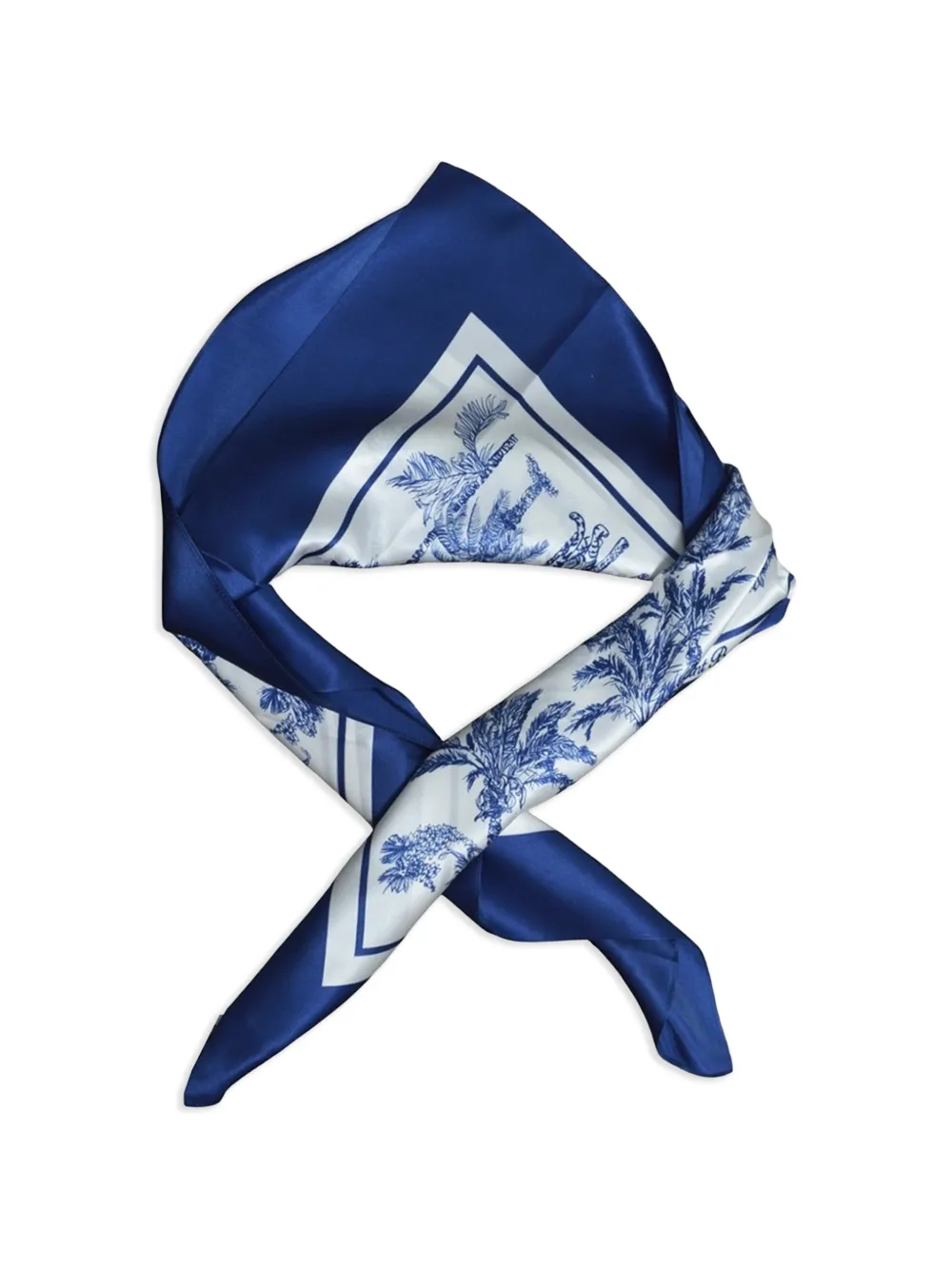 MC2 Saint Barth Kitana Print Square Scarf | Blue | FARFETCH AU