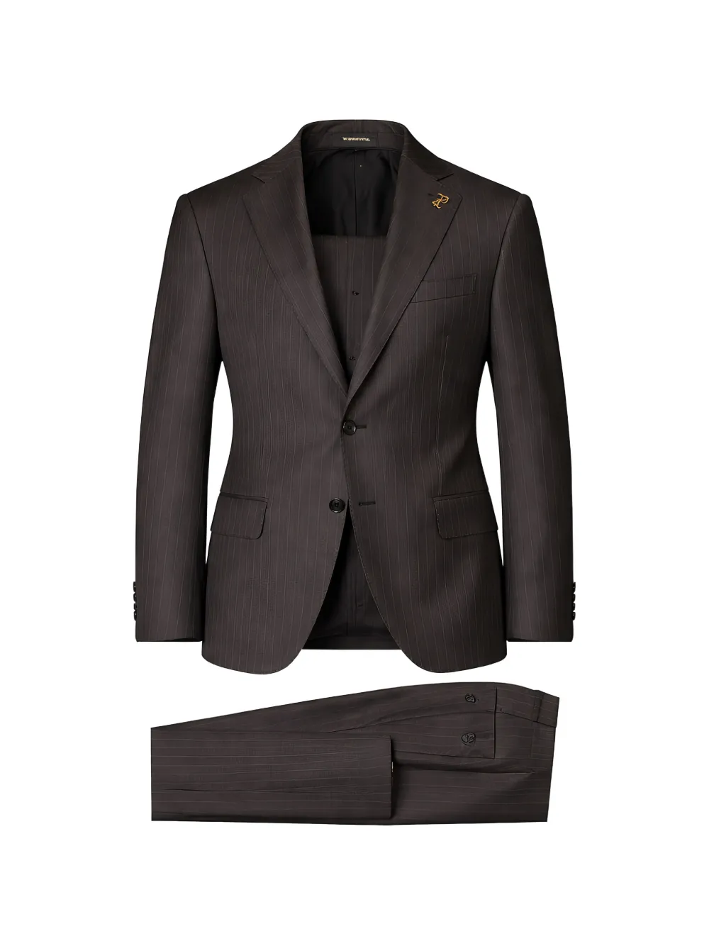 Pal Zileri pinstripe-pattern Suit | Brown | FARFETCH