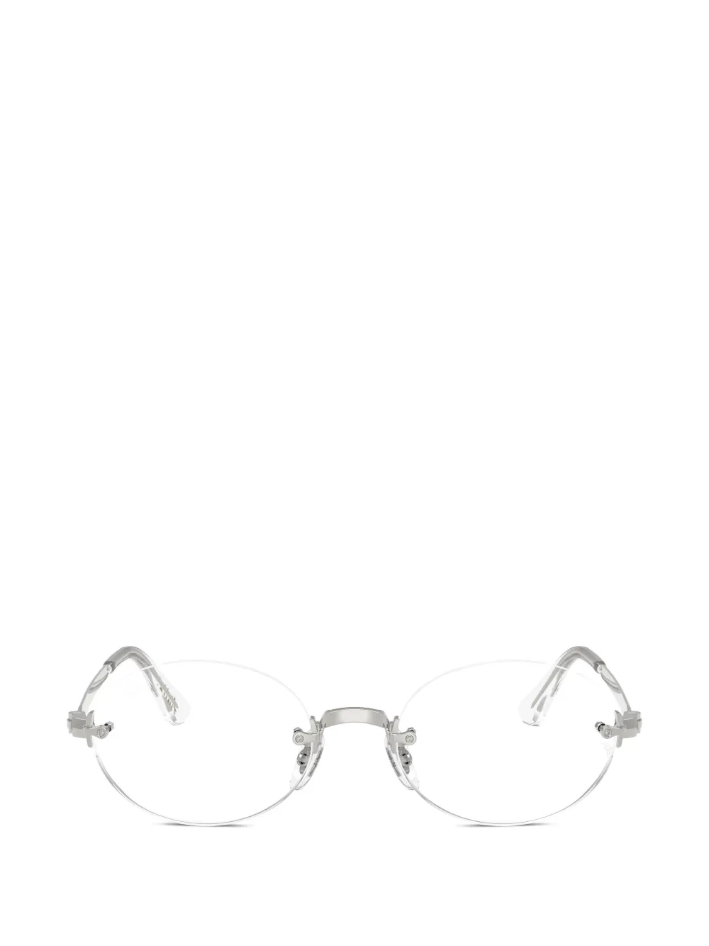 Ray-Ban x A$ap Rocky round-frame Glasses | Silver | FARFETCH UK