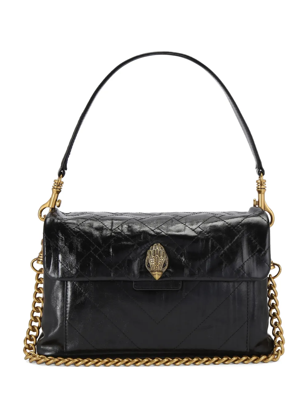 Kurt Geiger London Celia Quilted Eagle Head Leather Shoulder Bag ...