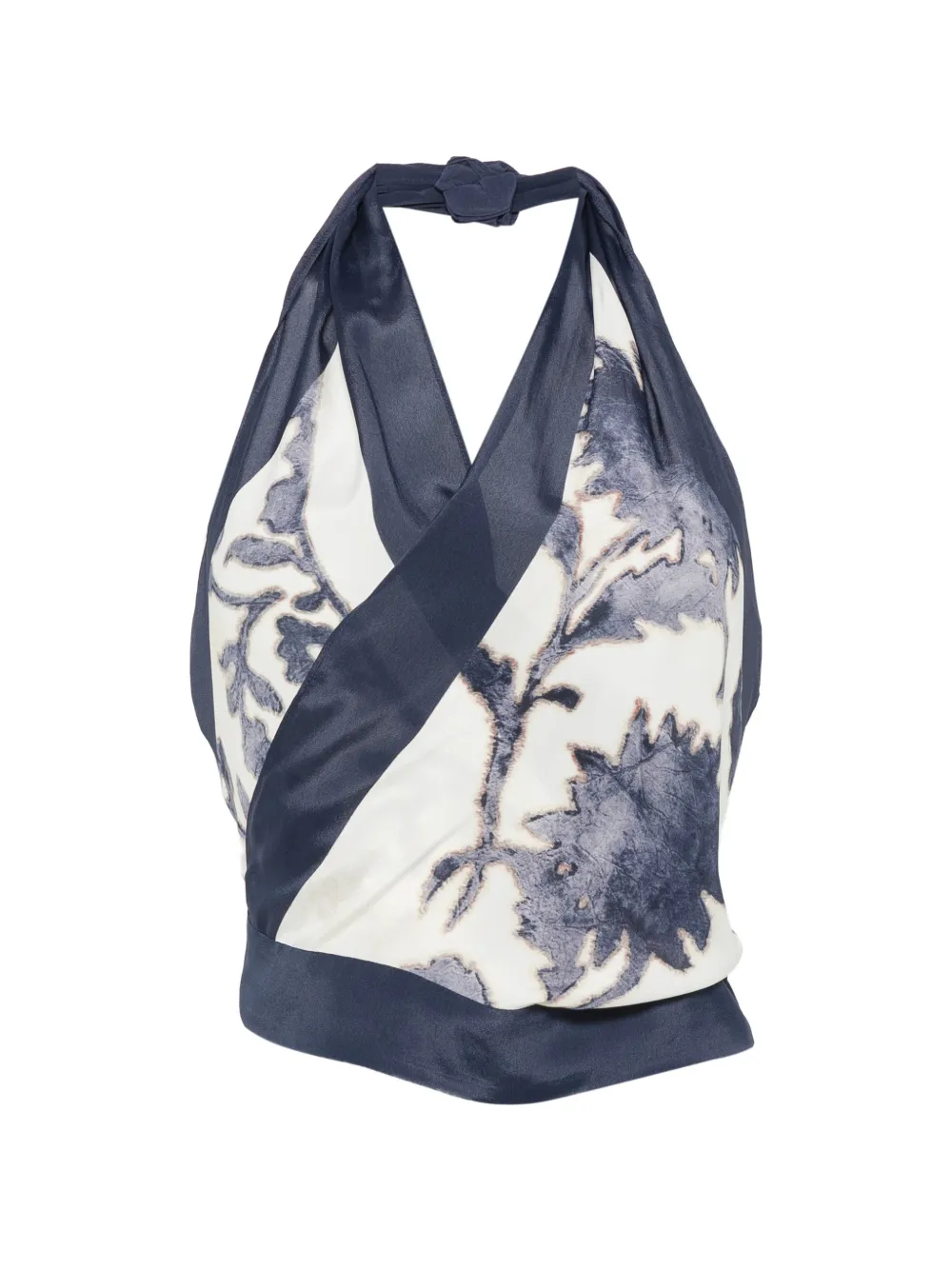 SIR. Phillipa floral-print halter-neck Top | Neutrals | FARFETCH GR