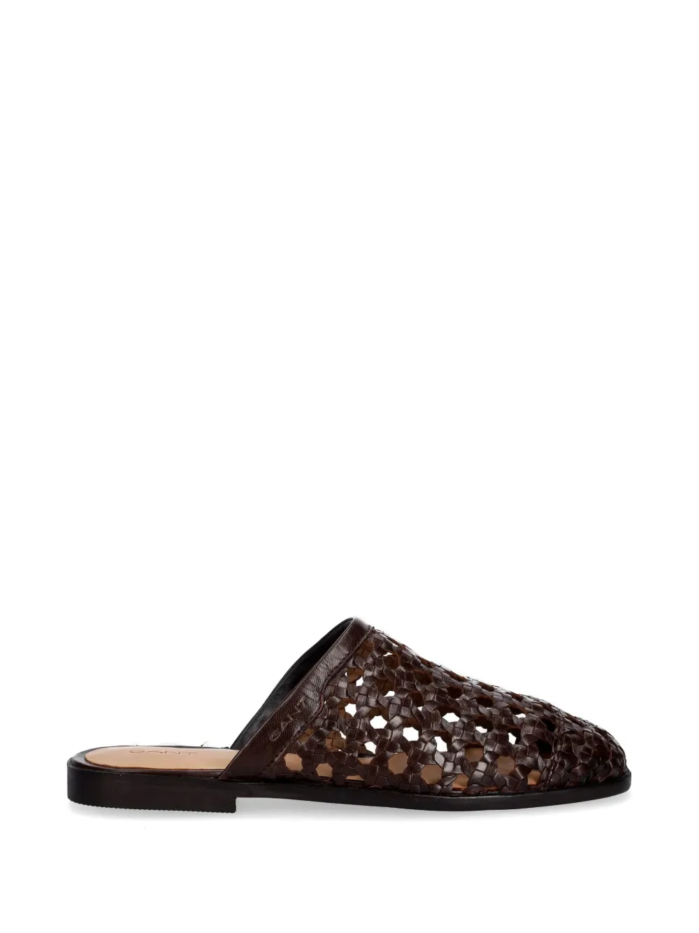 Gant Gimble Leather Slides | Brown | FARFETCH AU