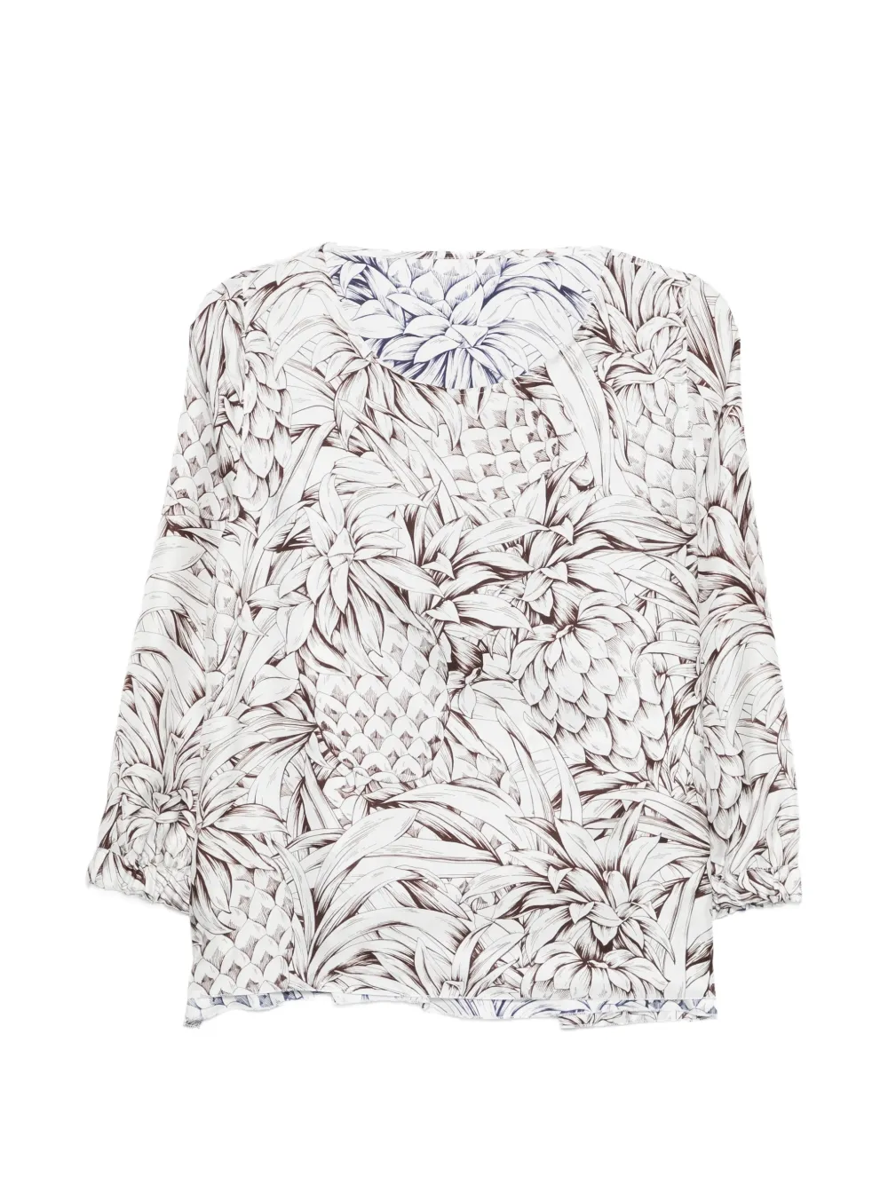 Robert Friedman pineapple-print Blouse | White | FARFETCH UK