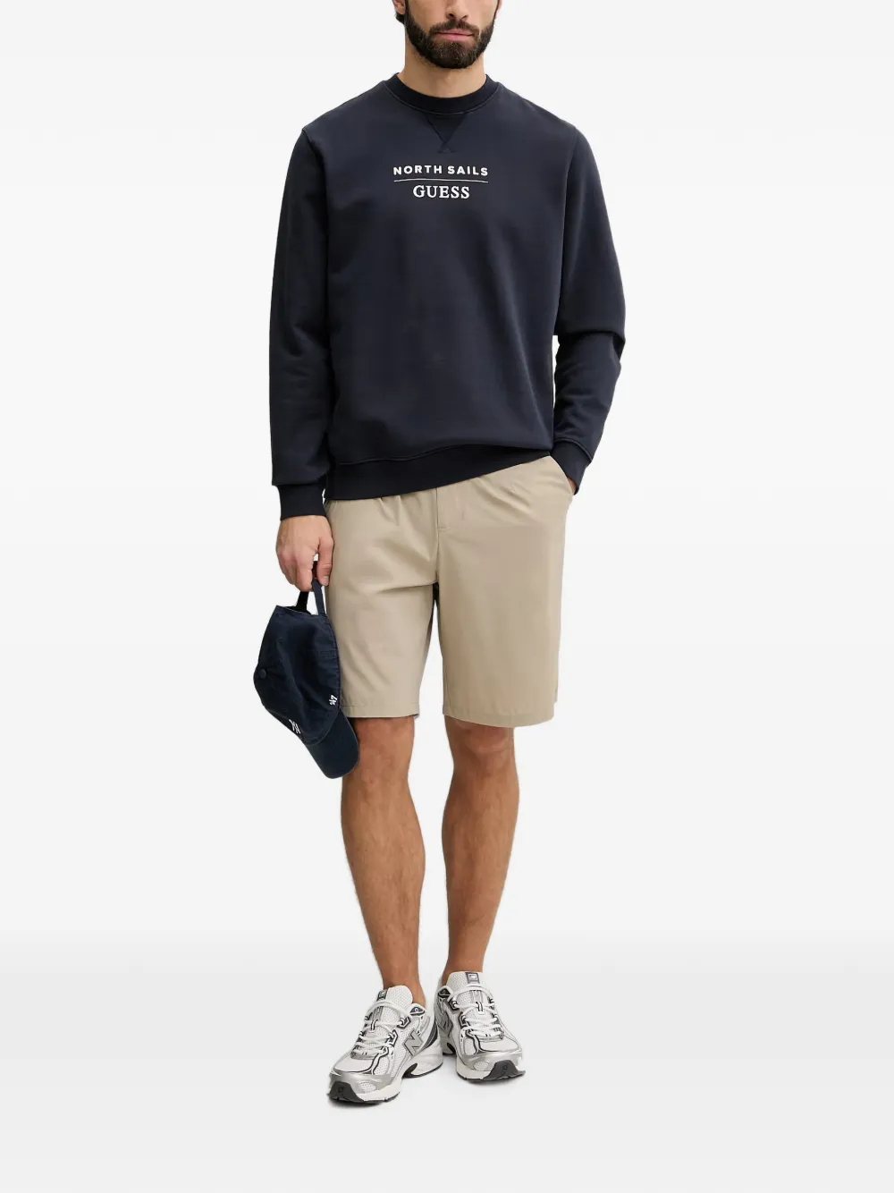 GUESS USA logo-print Sweatshirt | Blue | FARFETCH