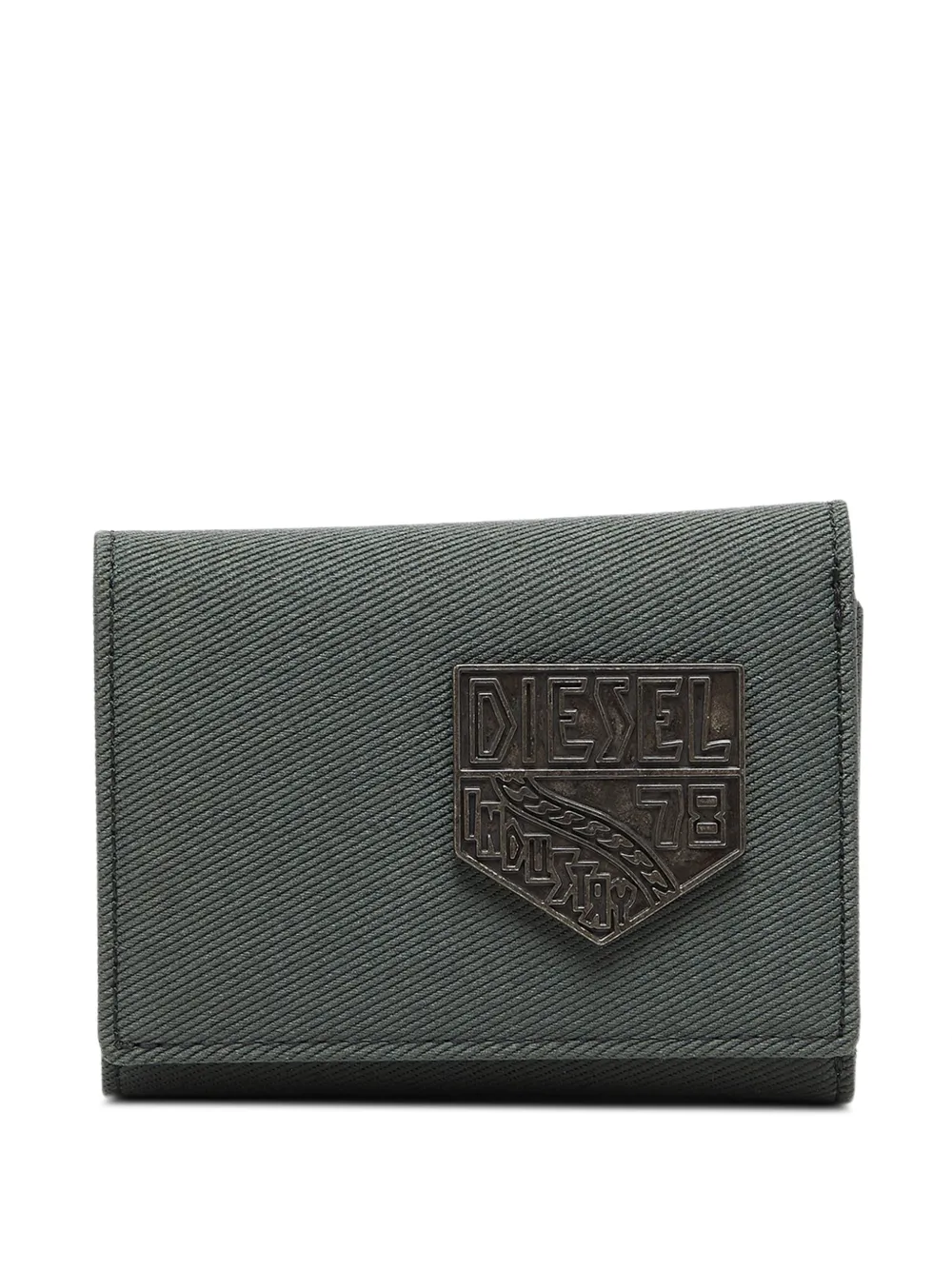 Diesel Faltbares Portemonnaie Mit Logo-Patch | Grün | FARFETCH DE