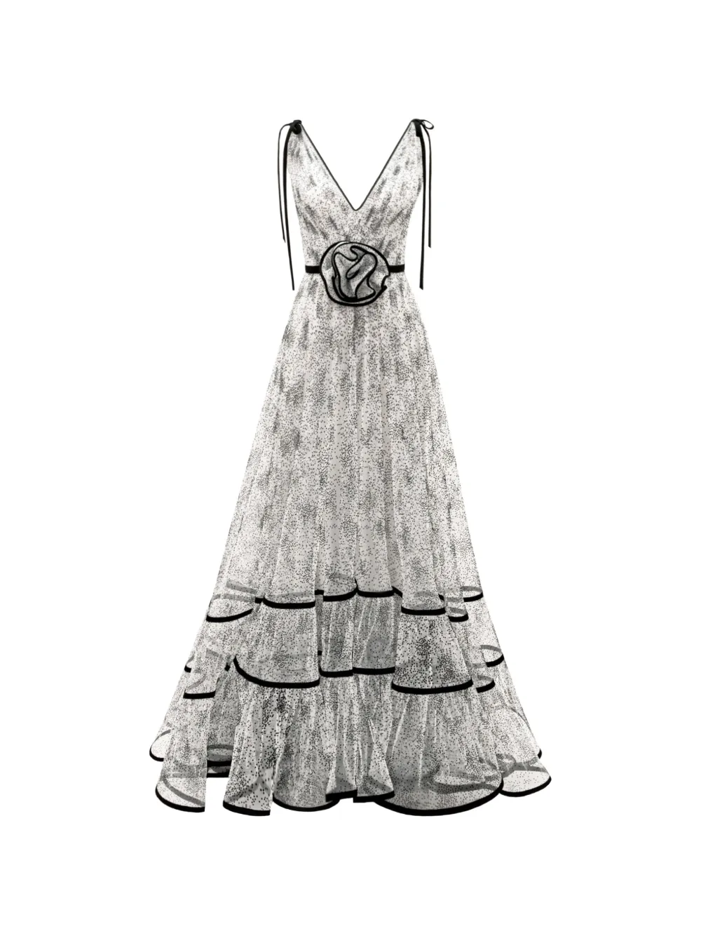 Gemy Maalouf Robe Ornée De Fleurs | Blanc | FARFETCH FR