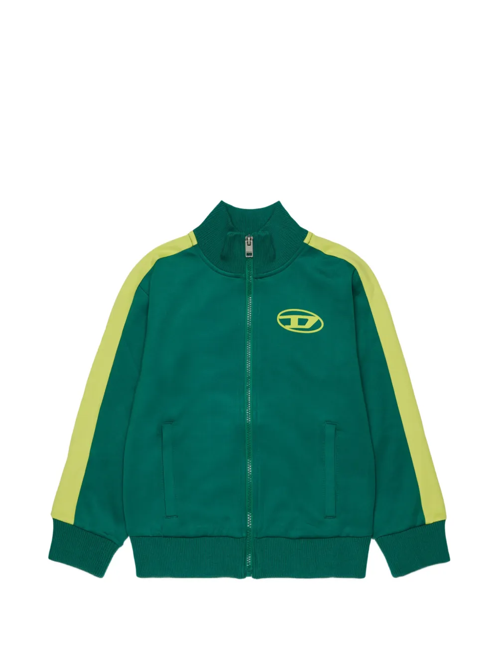 Diesel Kids logo-print side-stripe Sweater | Green | FARFETCH