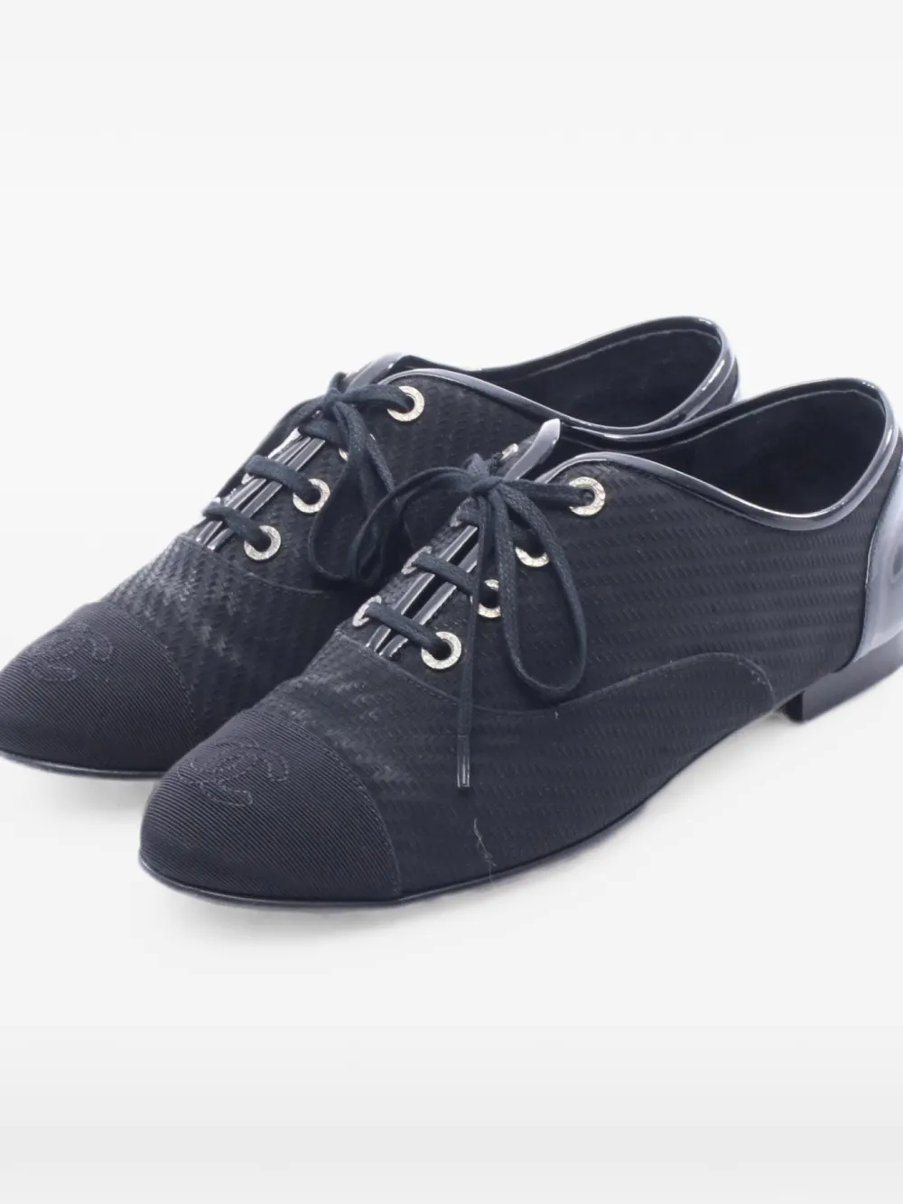 CHANEL Pre-Owned 1986-1988 Coco Mark Ballet Flats | Black | FARFETCH