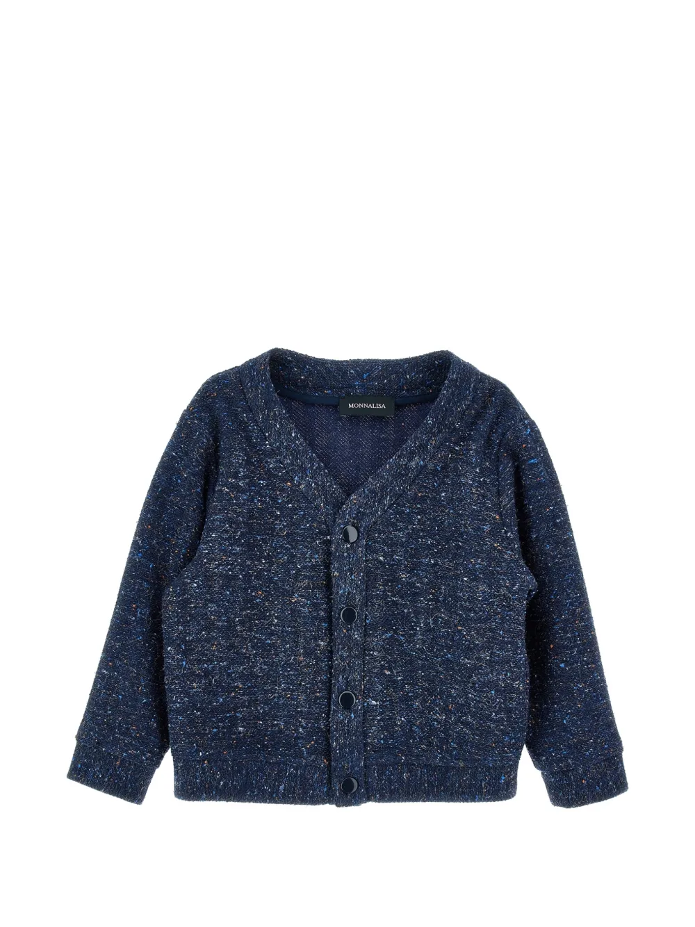 Monnalisa Flecked button-up Cardigan | Blue | FARFETCH