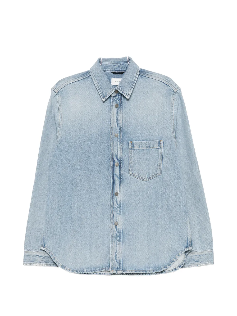 Haikure Matt logo-patch Denim Shirt Jacket | ブルー | FARFETCH JP