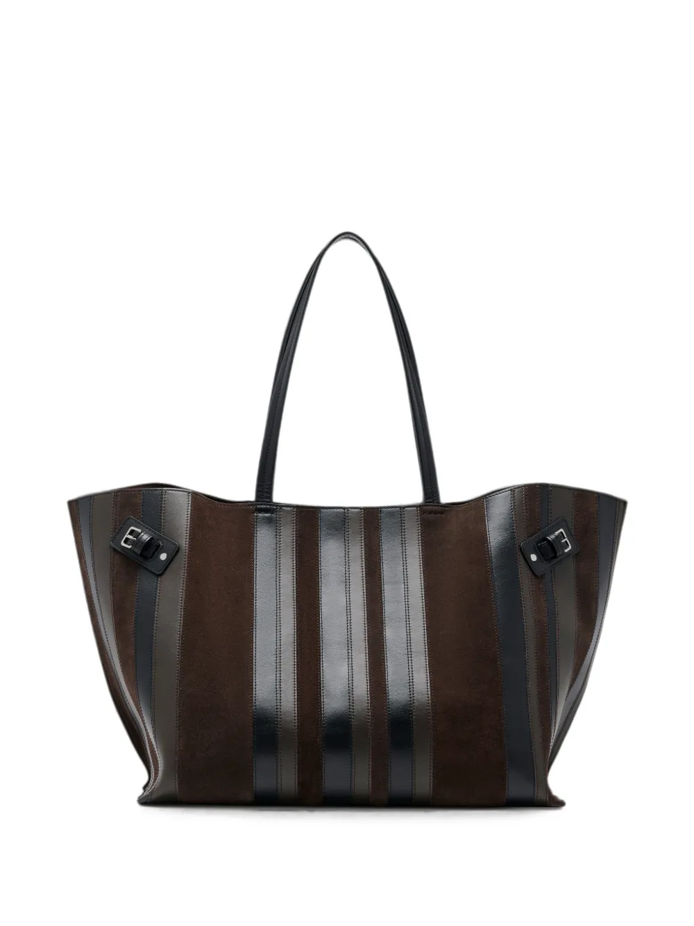 Proenza Schouler Days Carryall In Calf Striped Intarsia Tote Bag | ブラウン ...