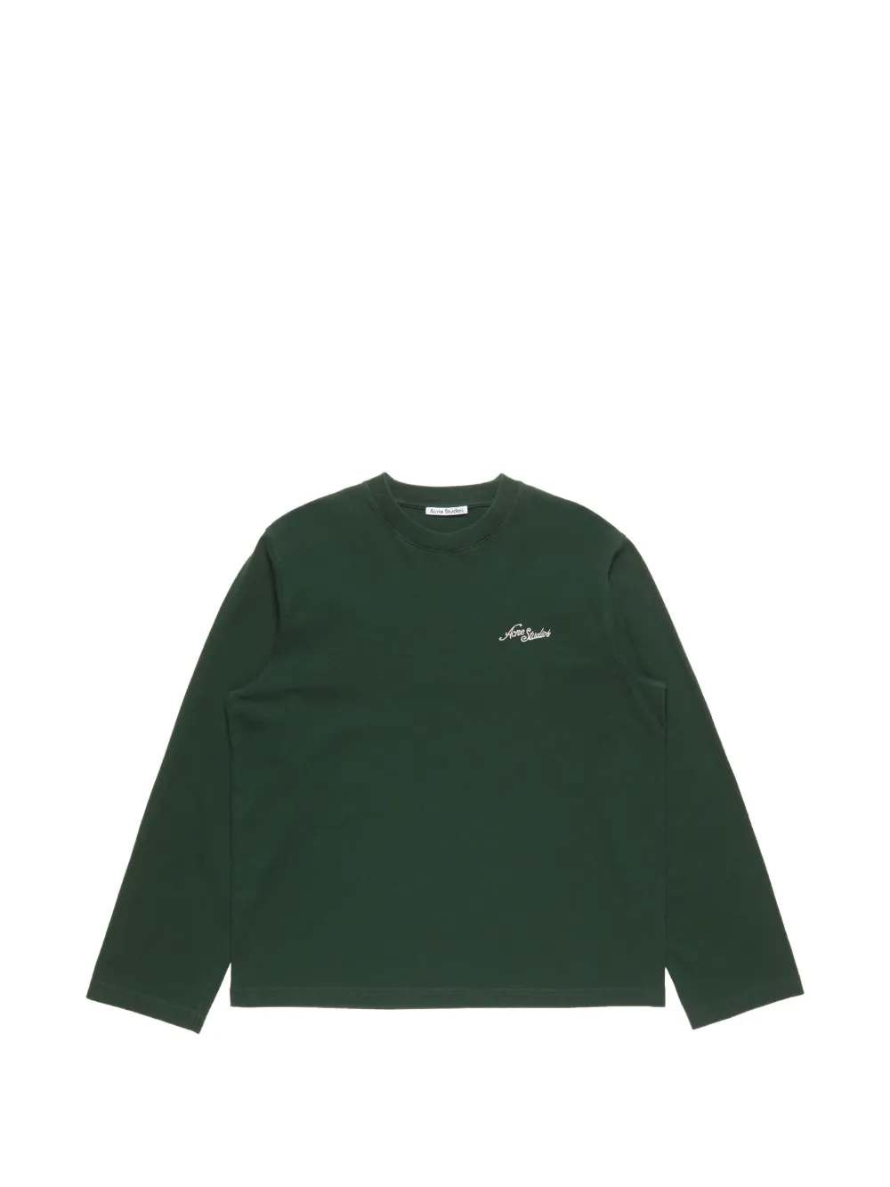 Acne Studios Jersey T-shirt With Logo | グリーン | FARFETCH JP