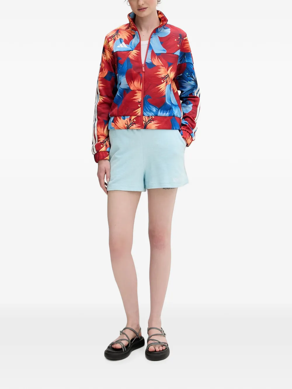 Adidas x Farm Rio House Of Tiro フローラル スウェットシャツ | レッド | FARFETCH JP