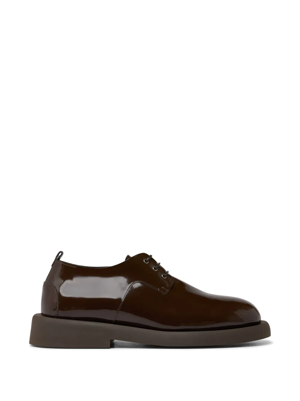 Marsèll Gommello patent-finish Derby Shoes | Brown | FARFETCH AU