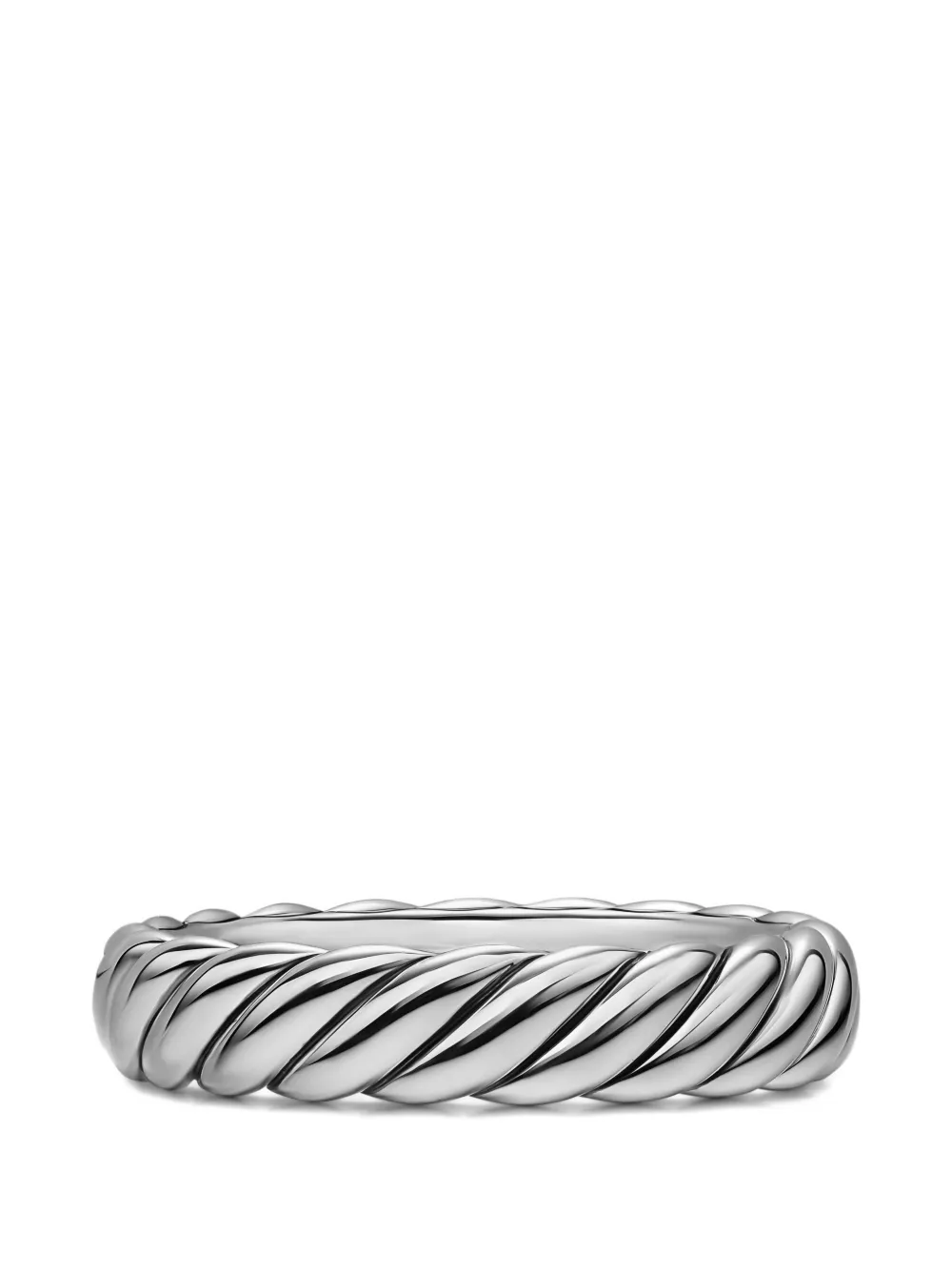 David Yurman Anello a Fascia Sculpted Cable | Argento | FARFETCH IT