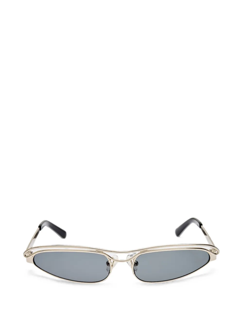 The Attico x Linda Farrow Norma cat-eye Sunglasses | Silver | FARFETCH