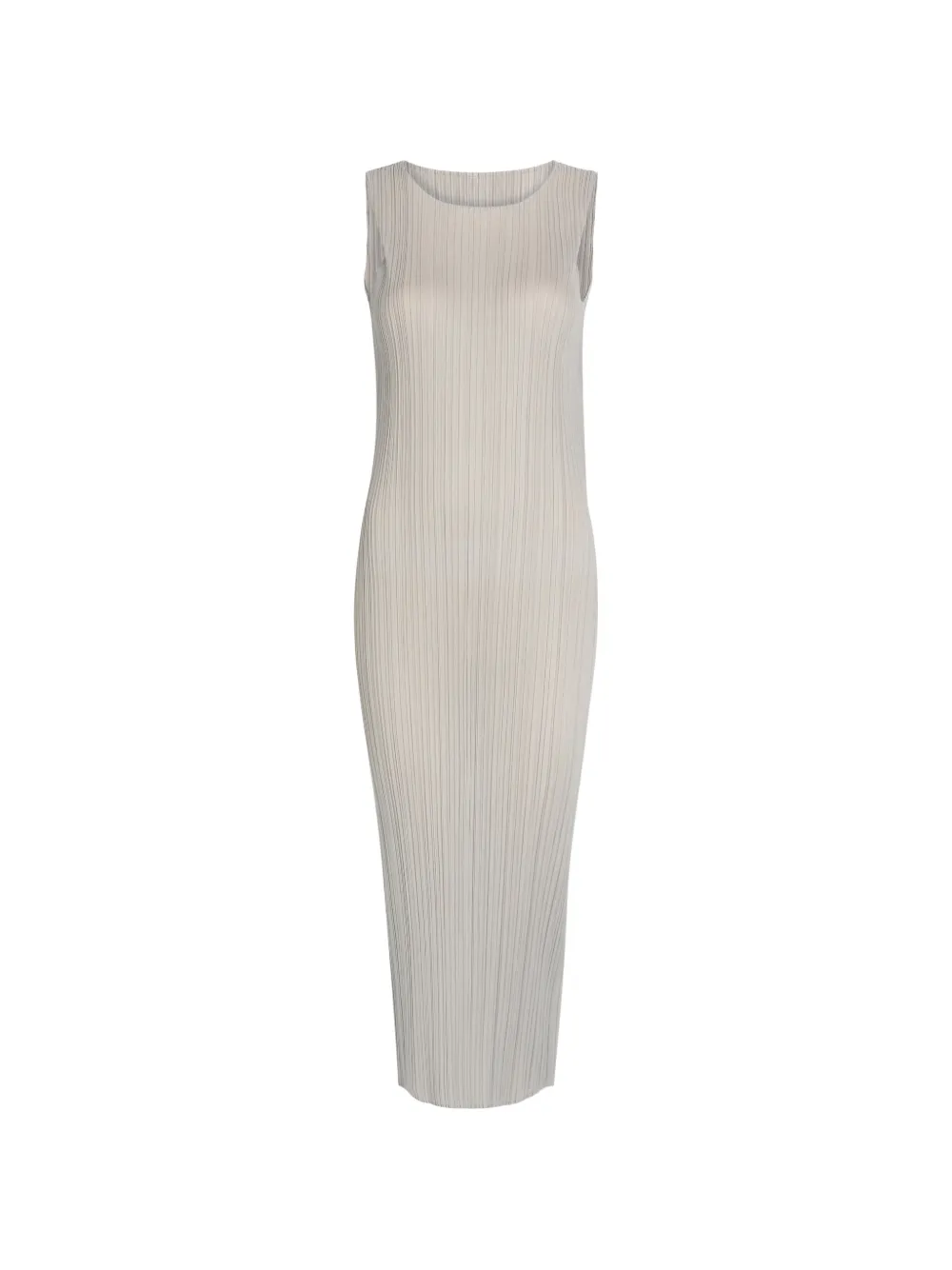 Pleats Please Issey Miyake Sleeveless Midi Dress | Grey | FARFETCH
