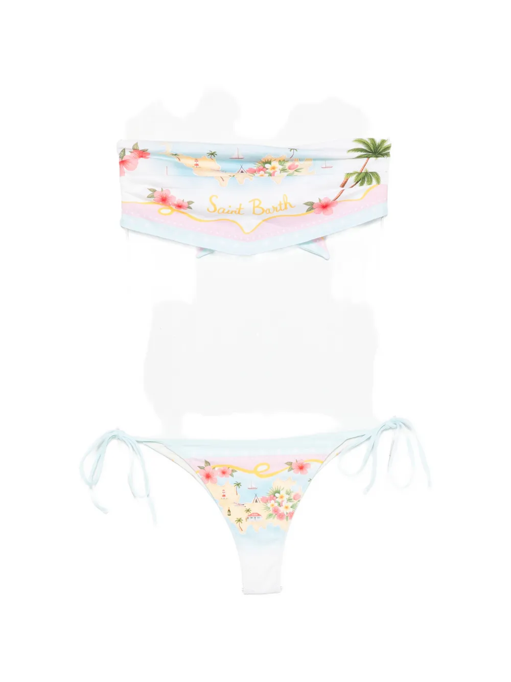 MC2 Saint Barth graphic-print Bikini | ブルー | FARFETCH JP