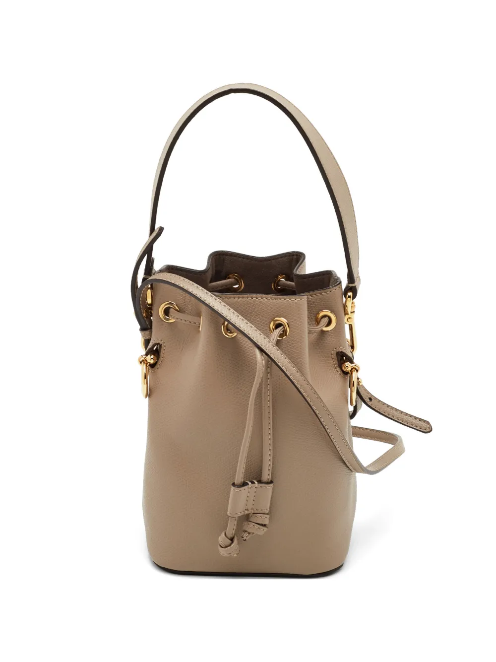 Fendi Pre-Owned 2022 Mini Mon Tresor drawstring-fastening Bucket Bag ...