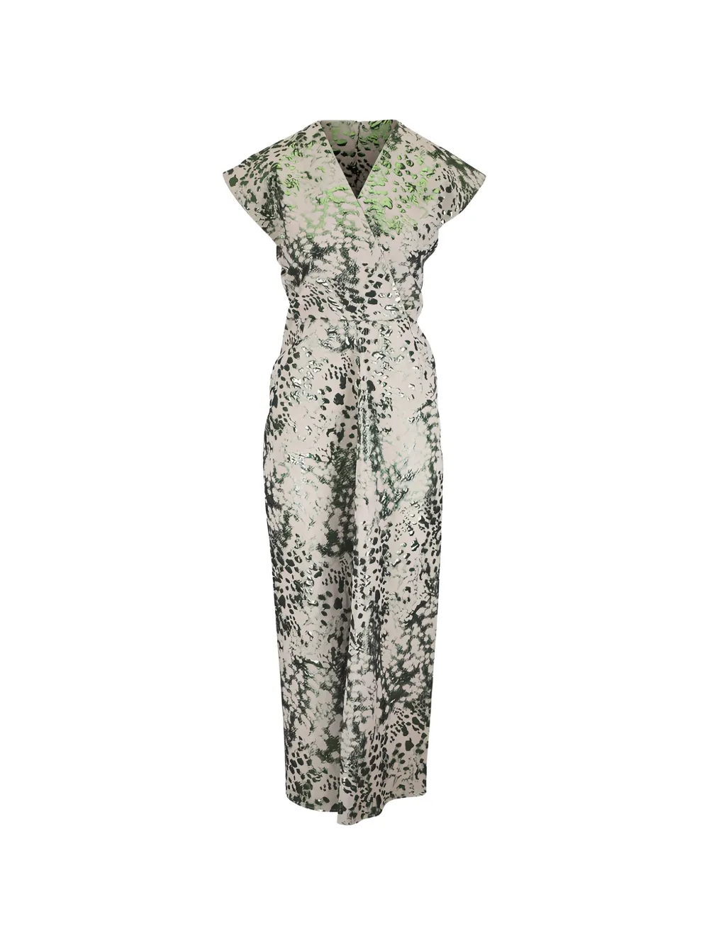 Zero + Maria Cornejo metallic-effect animal-print Dress | Neutrals ...