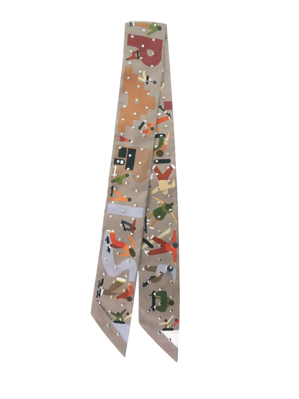 Hermès Pre-Owned Foulard Figures Libres En Soie (2024-2026) | Marron ...