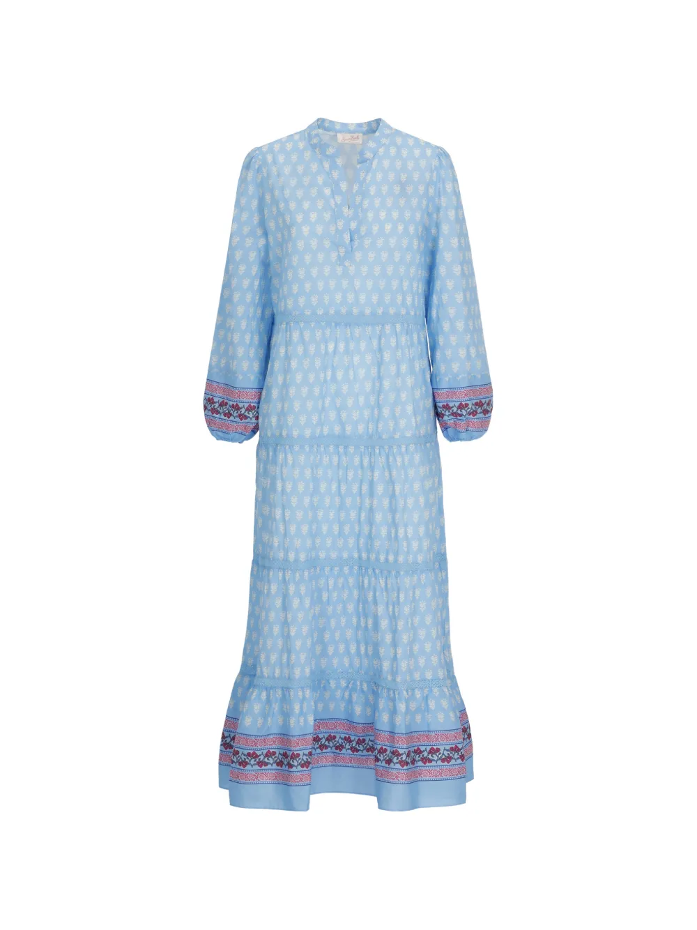 MC2 Saint Barth Leyde floral-print Maxi Dress | Bleu | FARFETCH FR